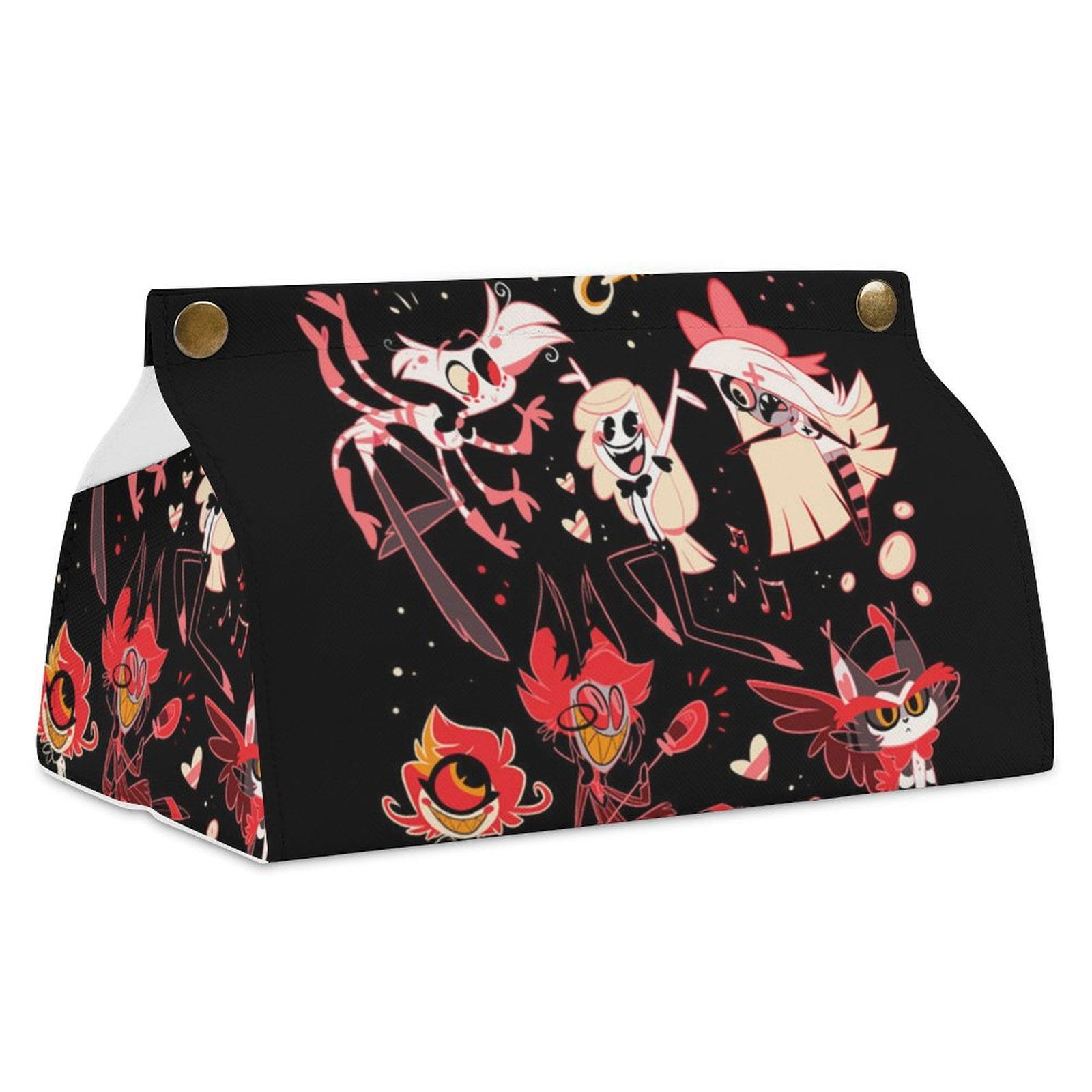 Hazbin Hotel Tissue Box Cover PU Tissue Paper Case Pouch Holder Bag ...