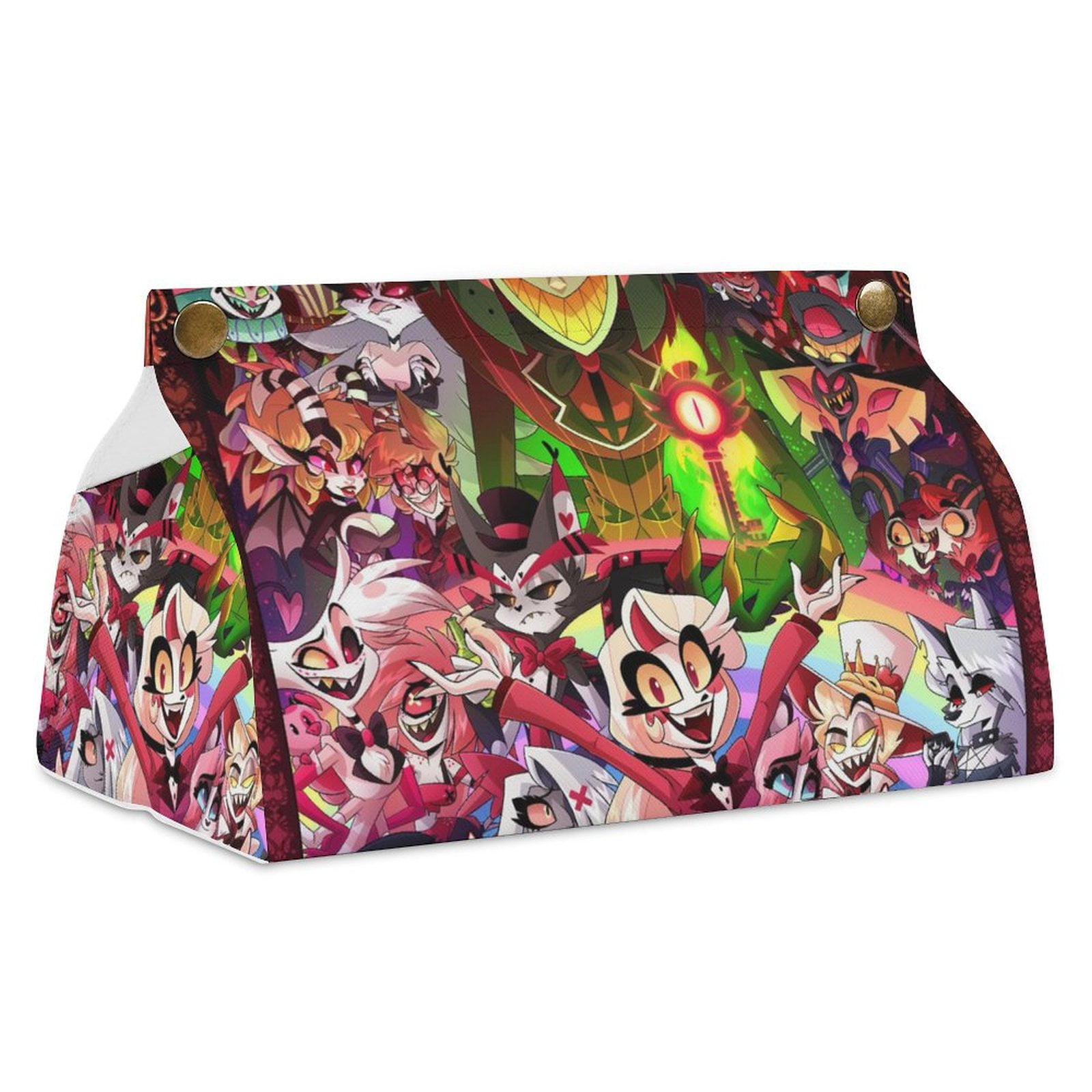 Hazbin Hotel Tissue Box Cover PU Tissue Paper Case Pouch Holder Bag ...