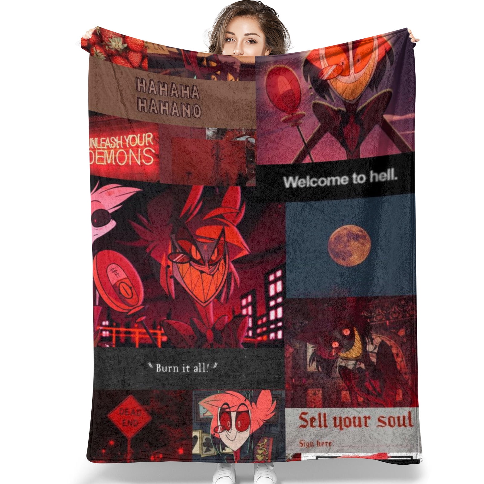Hazbin Hotel Tribute Ultra-Soft Blanket – Perfect Comfort for Sofa, Bed ...