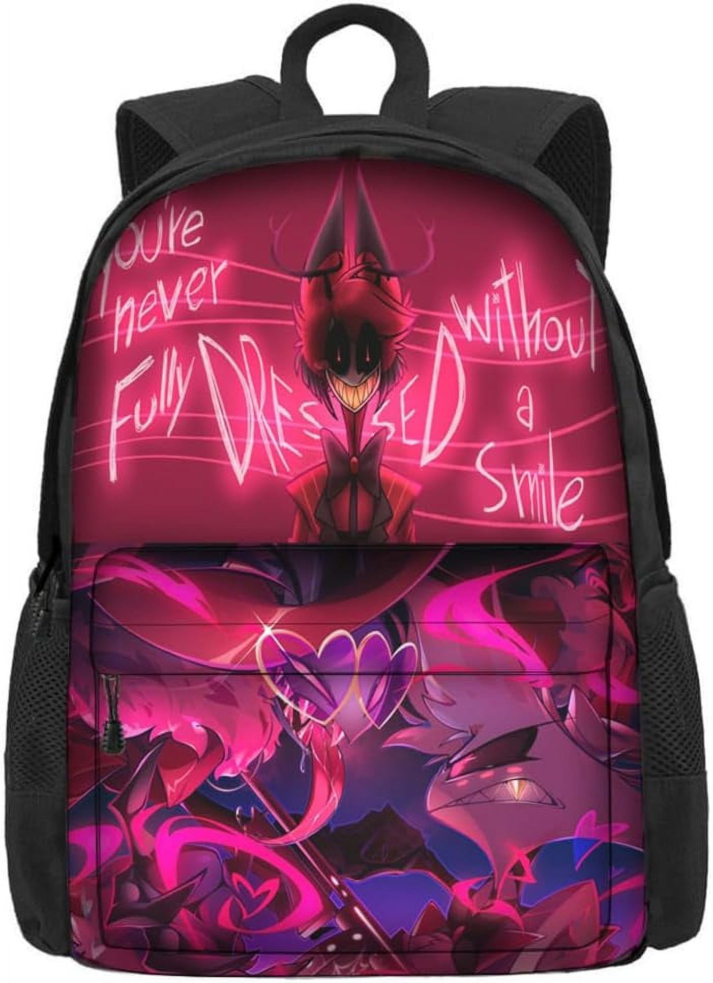 Hazbin Hotel Veggie Angel Dust Cosplay Bag Charlie Alastor Backpack ...