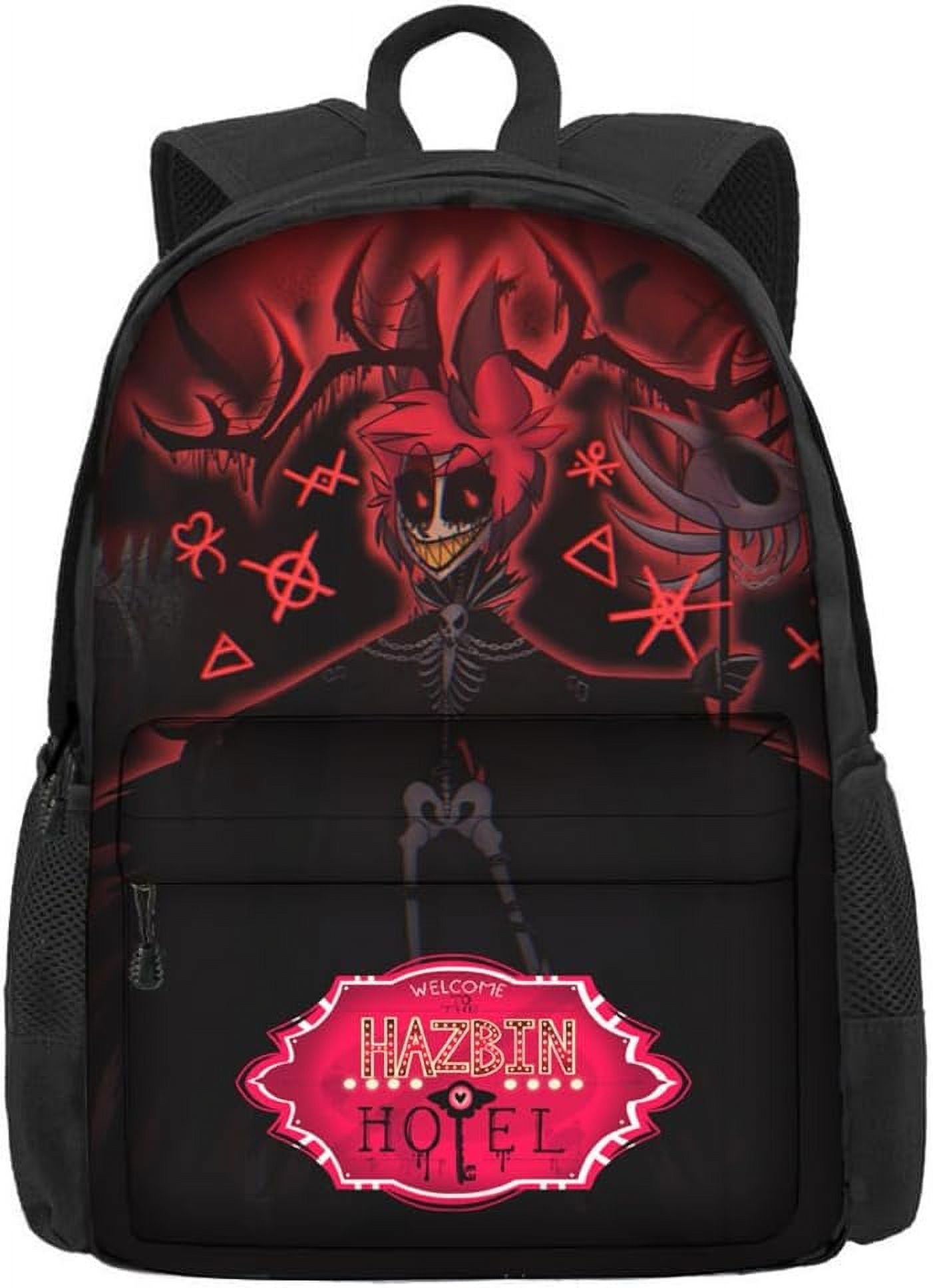 Hazbin Hotel Veggie Angel Dust Cosplay Bag Charlie Alastor Backpack ...