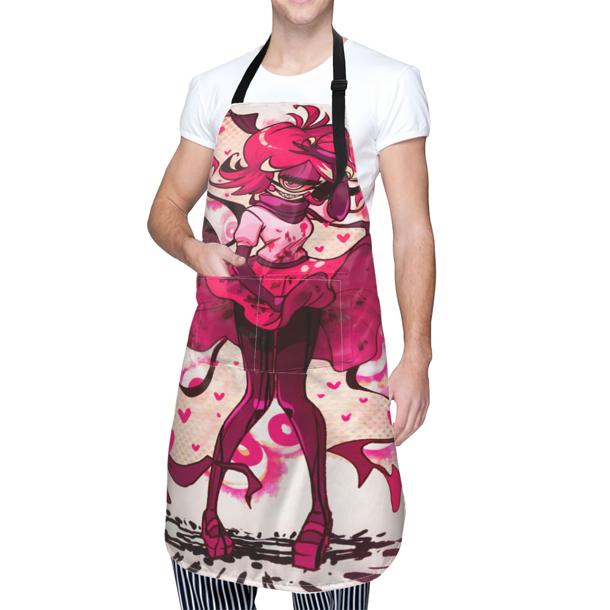 Hazbin Hotel Waterproof Apron with 2 Pockets for Men Women, Adjustable ...
