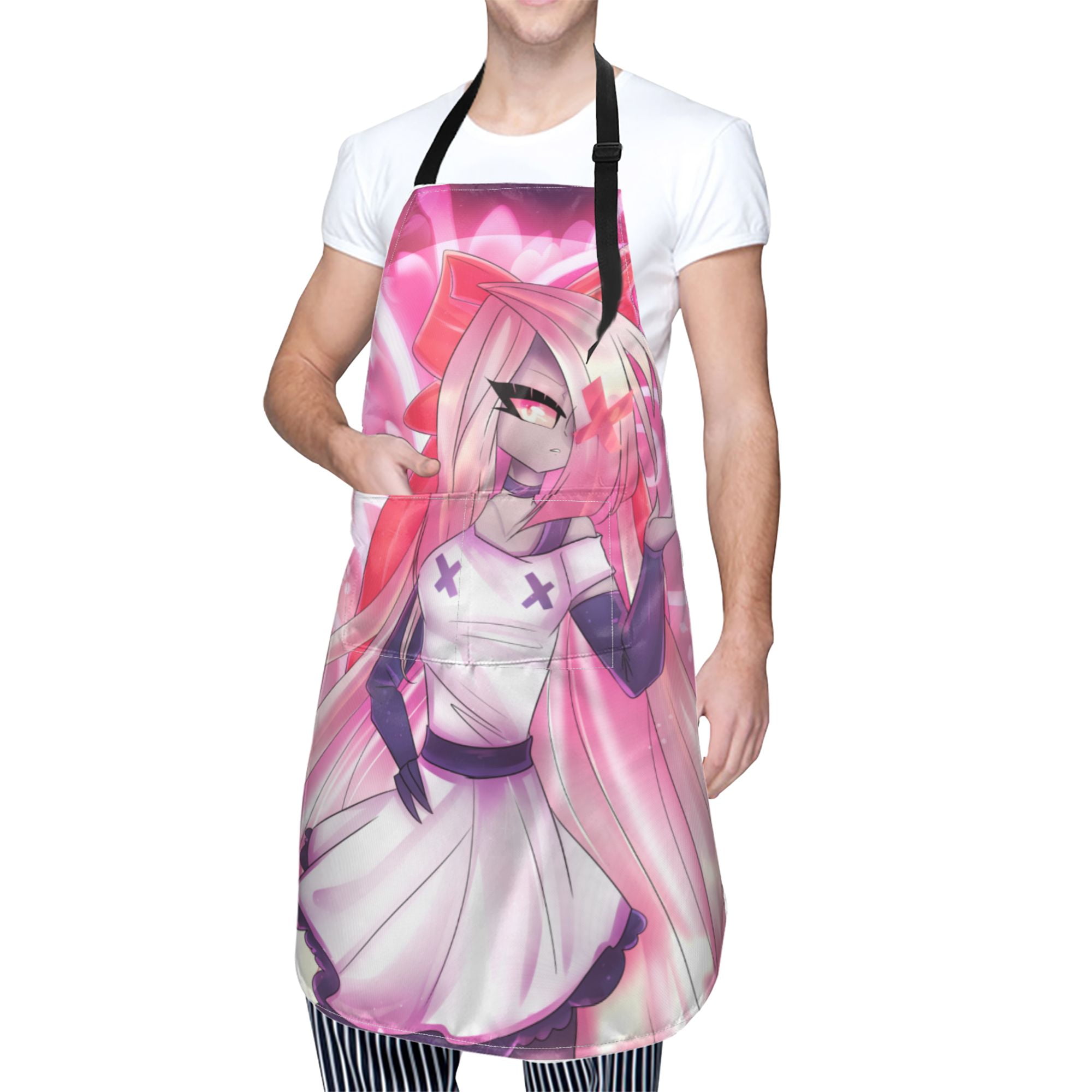 Hazbin Hotel Waterproof Apron with 2 Pockets for Men Women, Adjustable ...