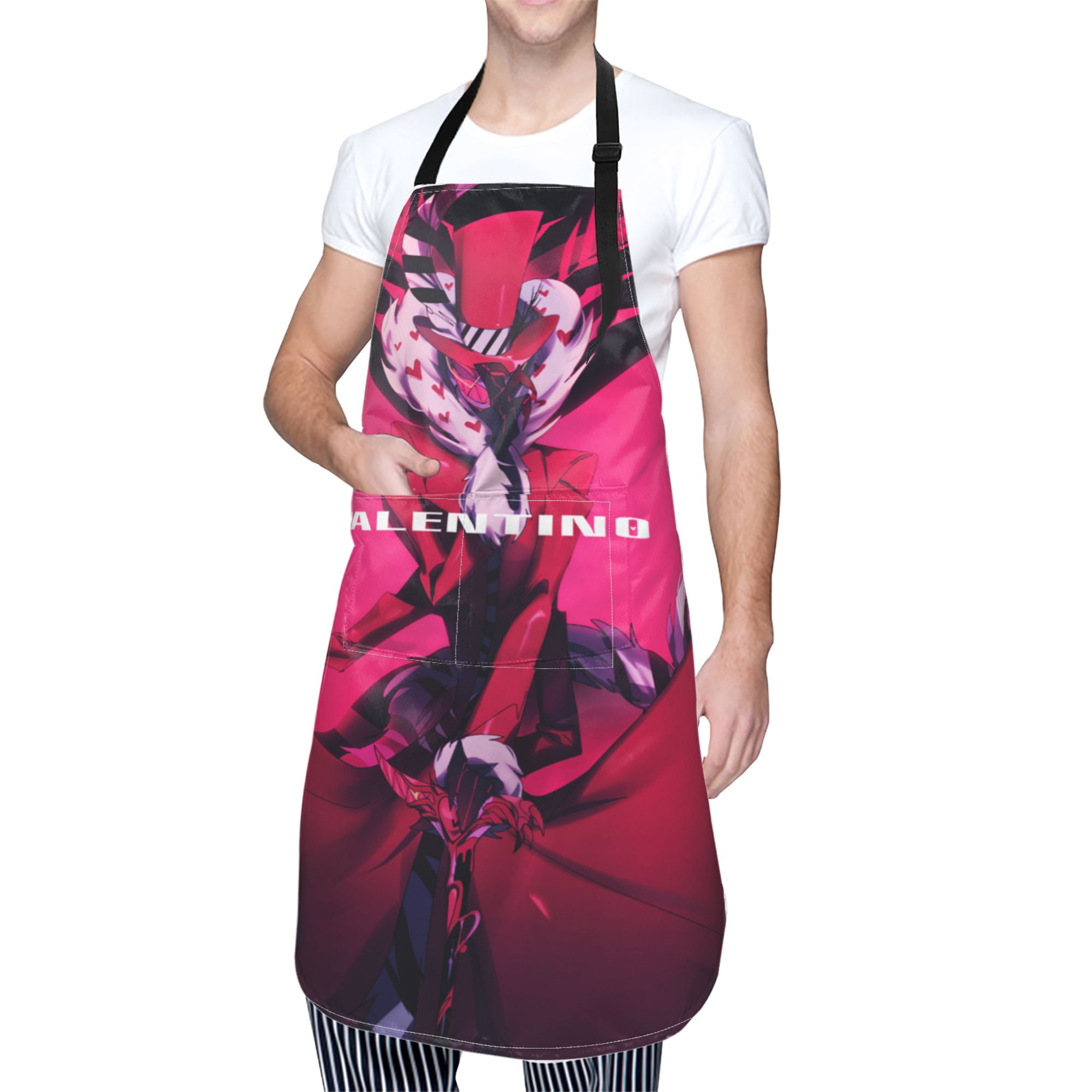 Hazbin Hotel Waterproof Apron with 2 Pockets for Men Women, Adjustable ...