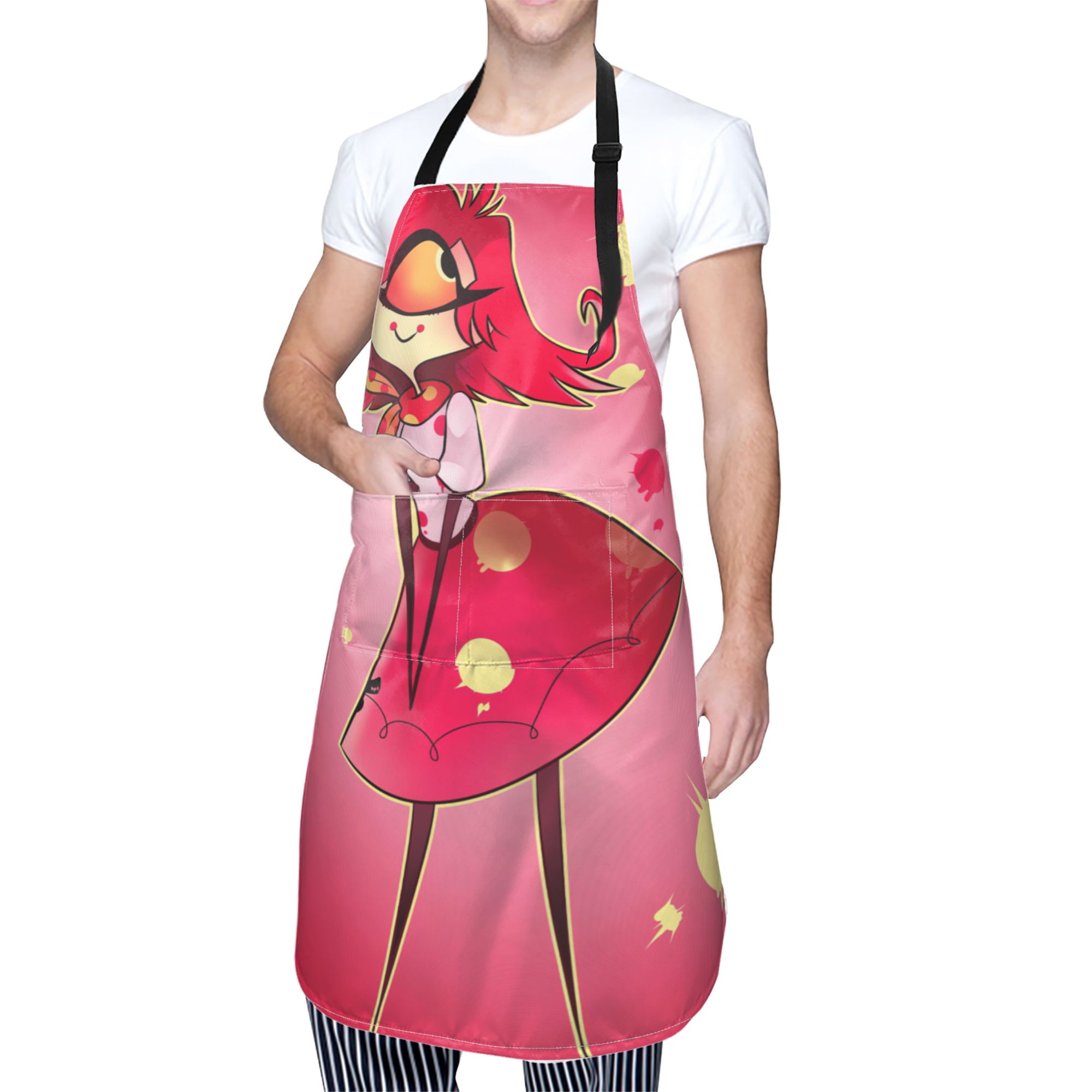 Hazbin Hotel Waterproof Apron with 2 Pockets for Men Women, Adjustable ...