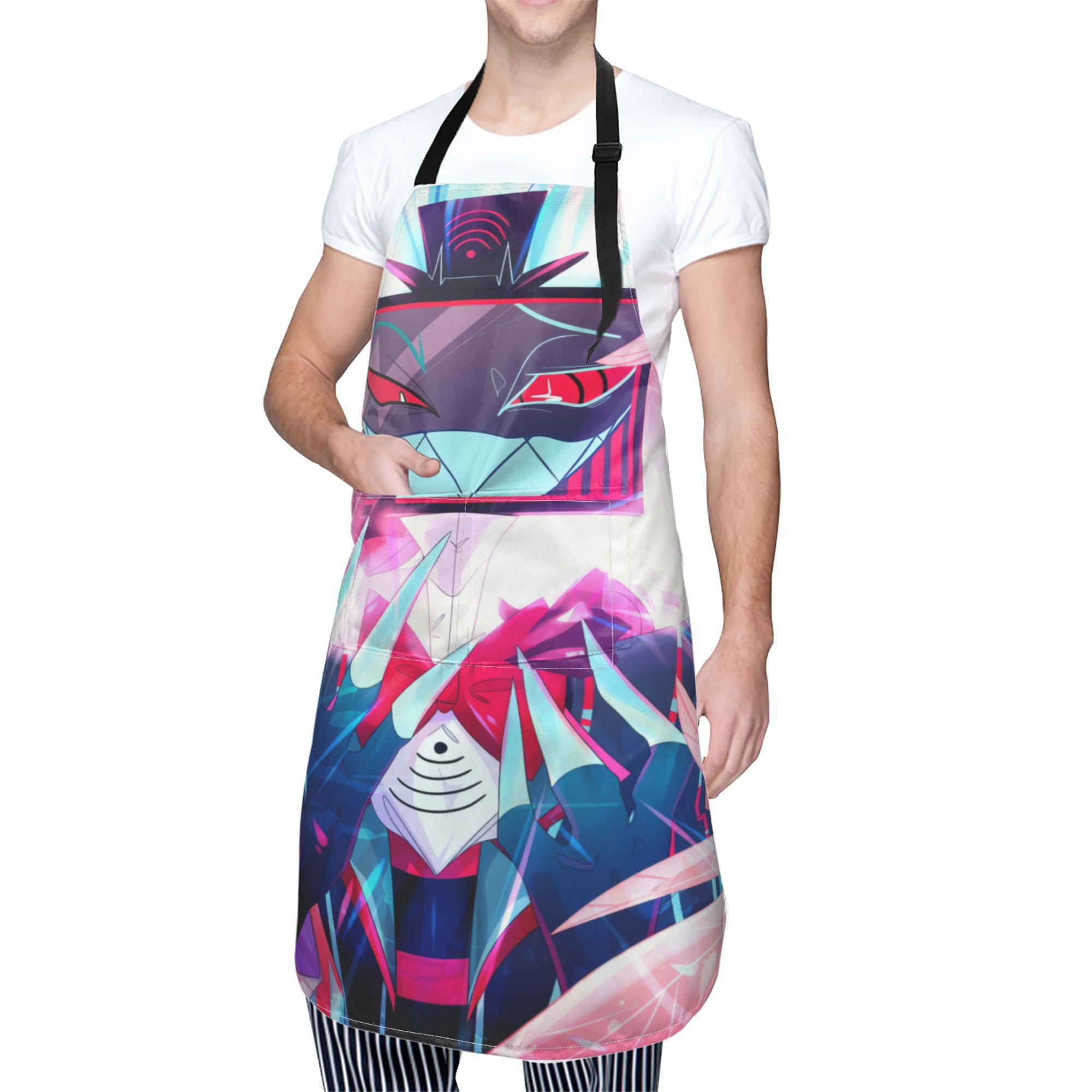 Hazbin Hotel Waterproof Apron with 2 Pockets for Men Women, Adjustable ...
