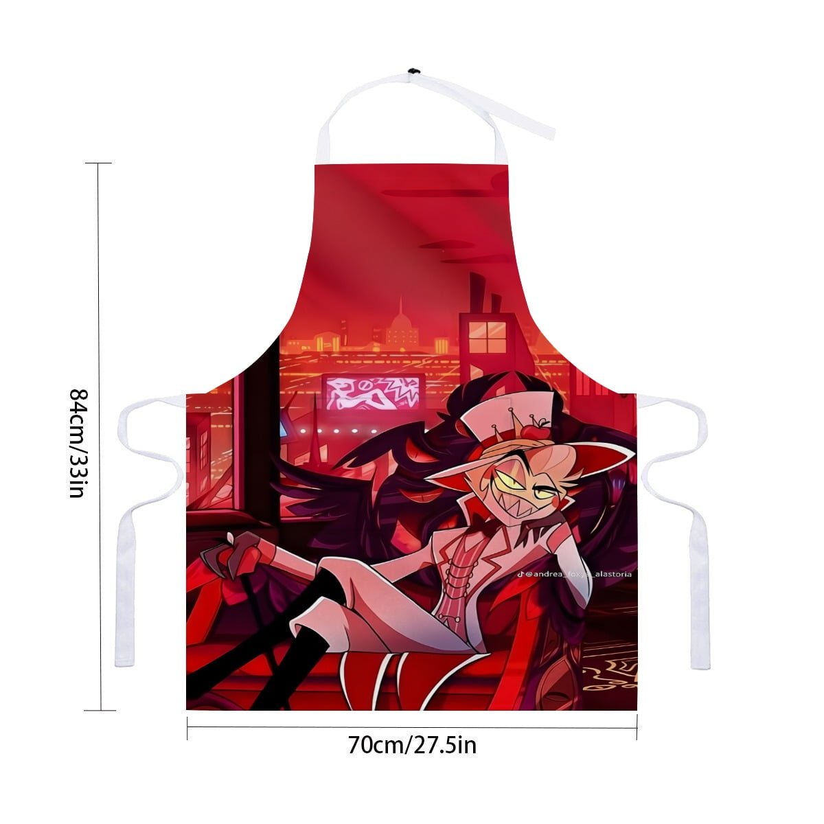 Hazbin Hotel apron with waterproof and pocket features, suitable for ...