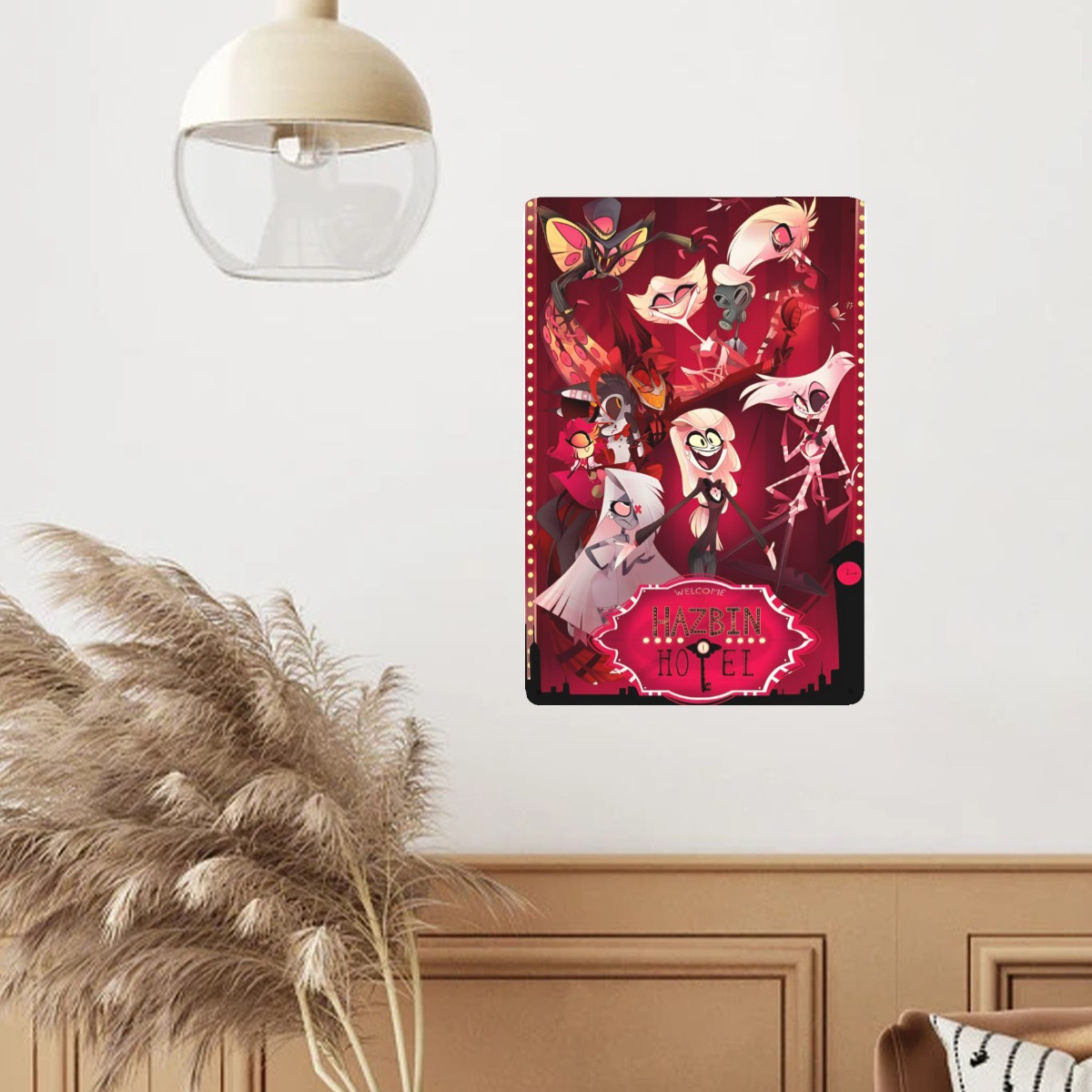 Hazbin Hotel watercolor suitable for fans of girls or boys, 1 metal tin ...