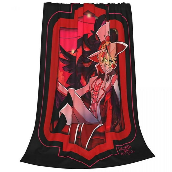 Hazbin Lucifer Cartoon Hotels Blankets Flannel Printed Alastor Action ...
