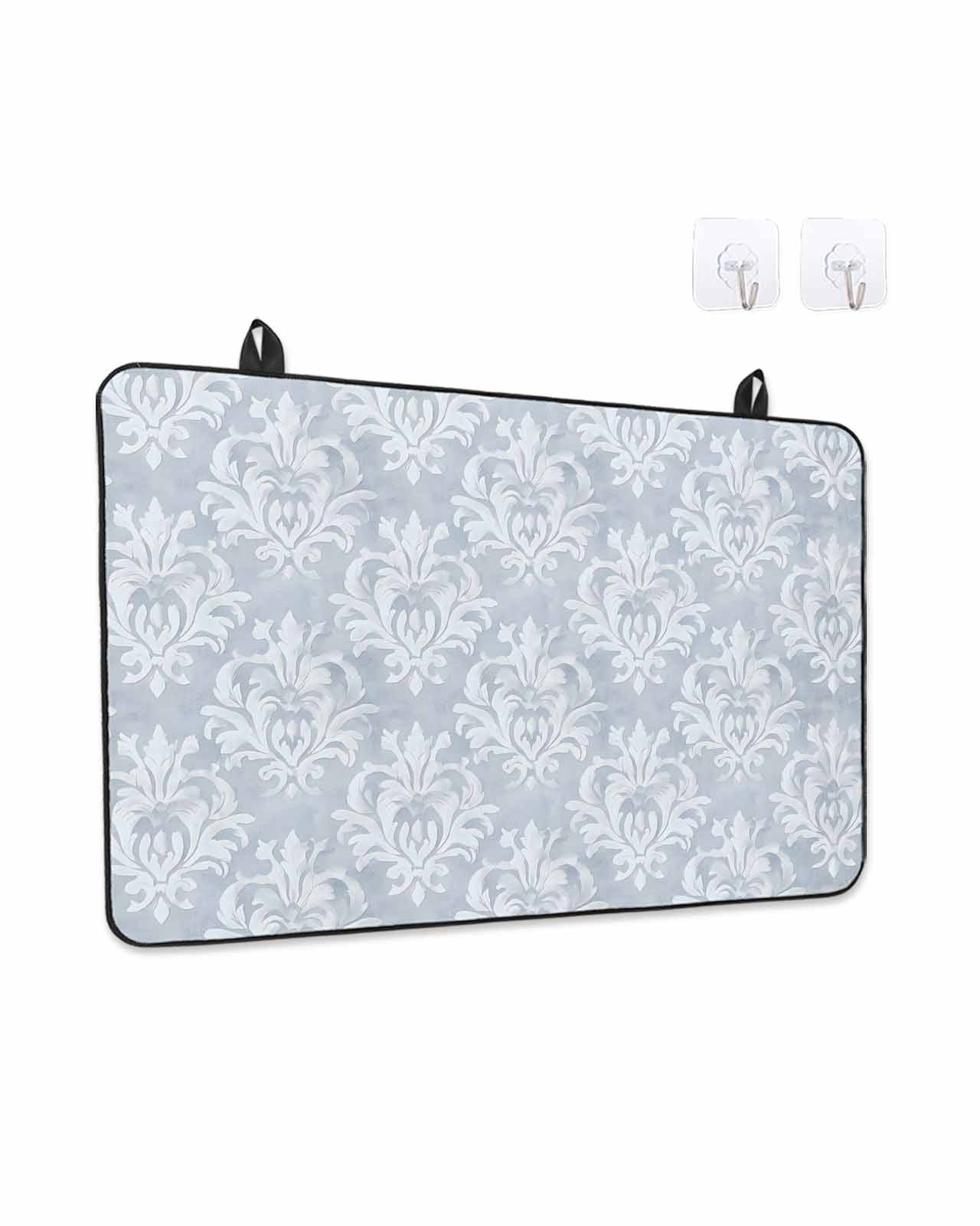 Haze Blue Boho Stove Top Covers for Electric Stove, Kitchen Glass ...