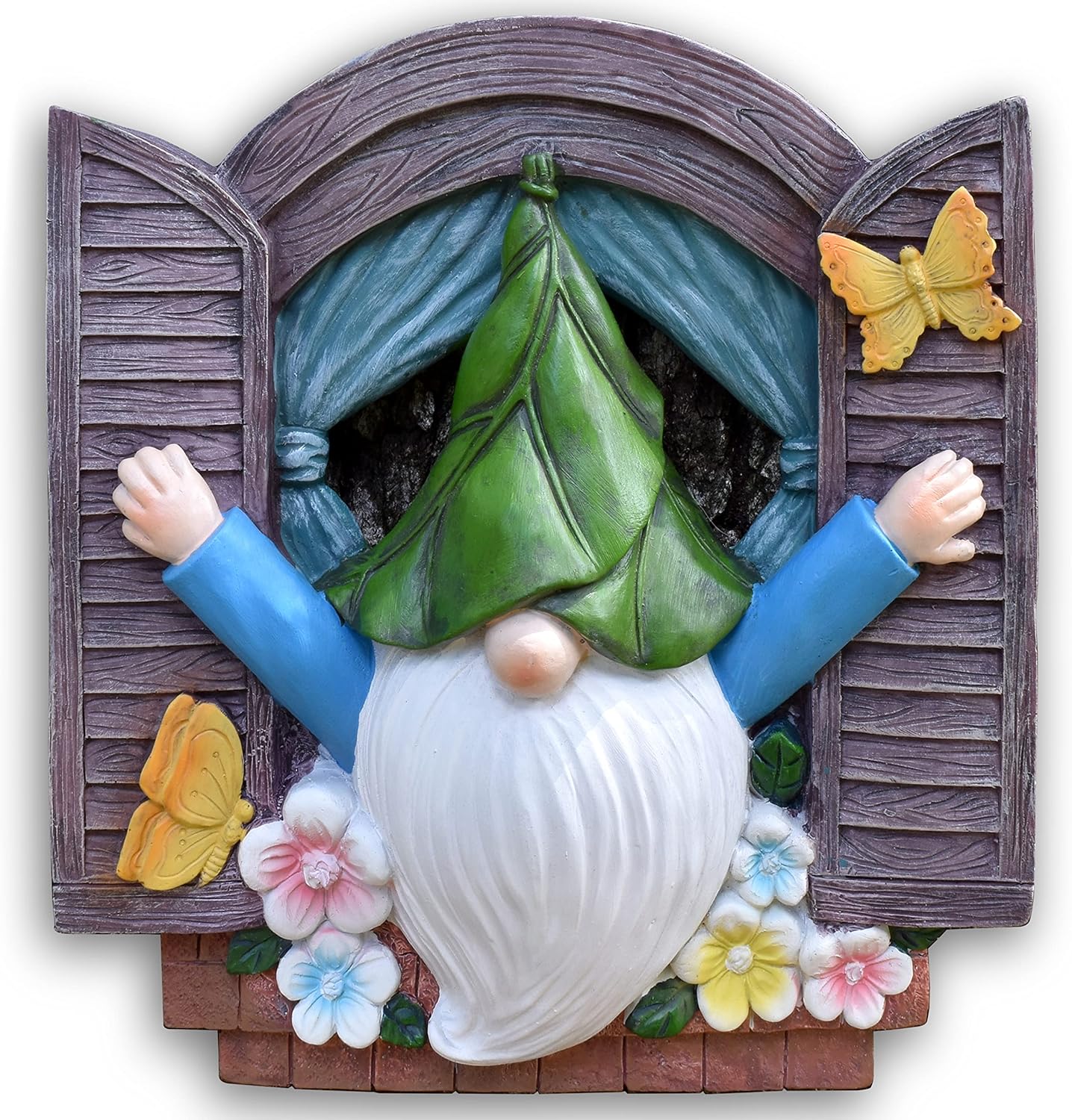 Hazel & Birch Outdoor Garden Gnome Tree Decor - Statues for Yard, Lawn ...