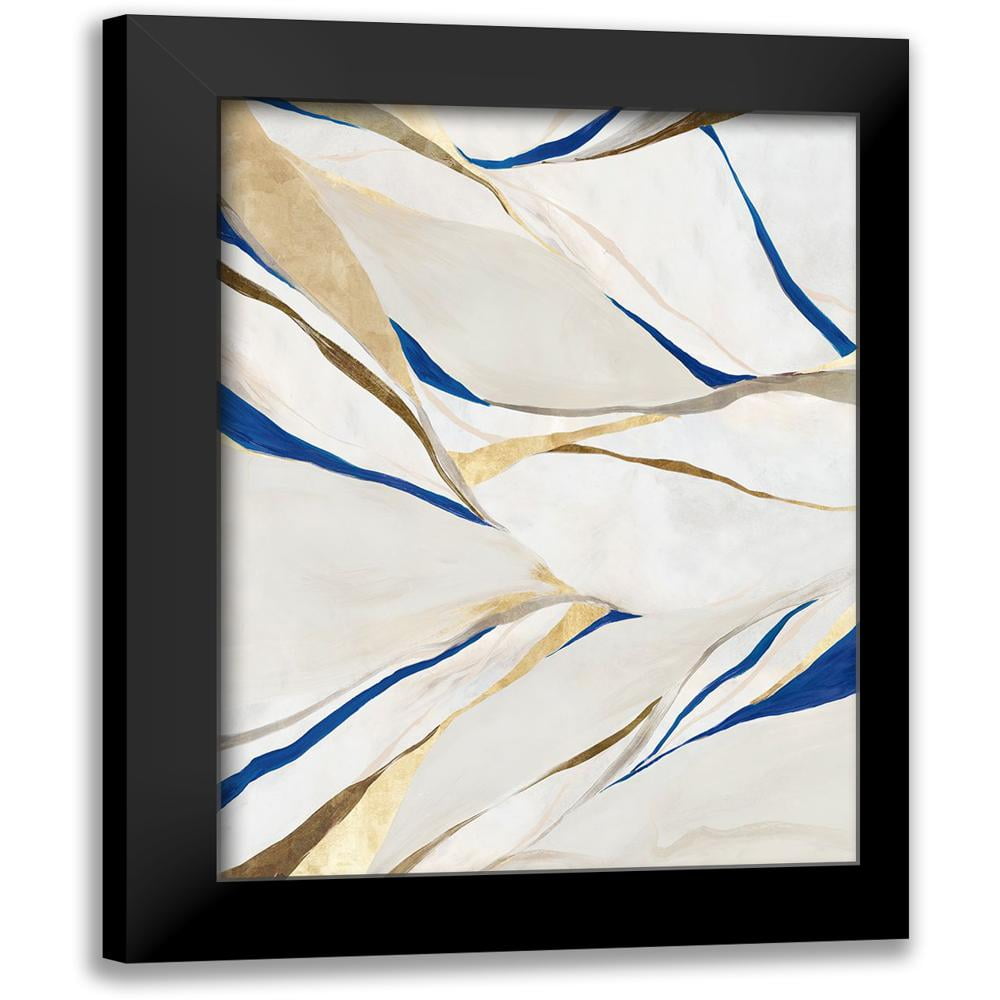 Hazel J 15x18 Black Modern Framed Museum Art Print Titled - Metalics I ...