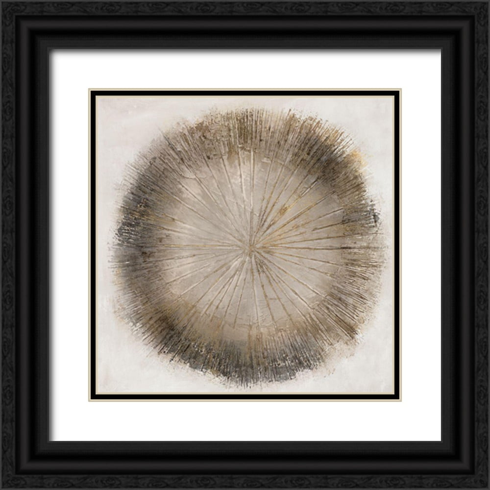 Hazel J 20x20 Black Ornate Wood Framed with Double Matting Museum Art ...