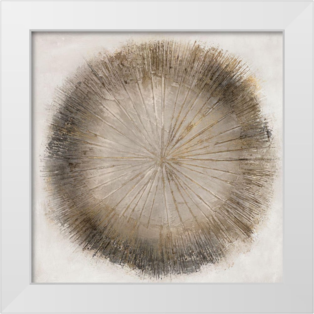 Hazel J 26x26 White Modern Wood Framed Museum Art Print Titled - Golden ...