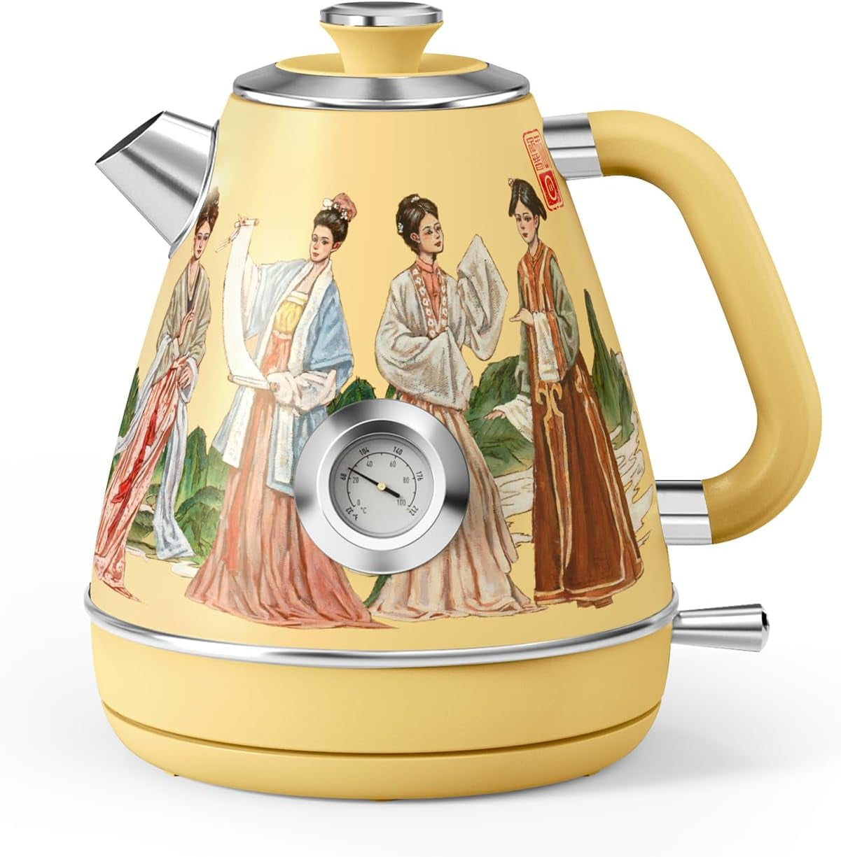 Hazel Quinn Retro Electric Kettle - 1.7 Liters / 57.5 Ounces Tea Kettle ...