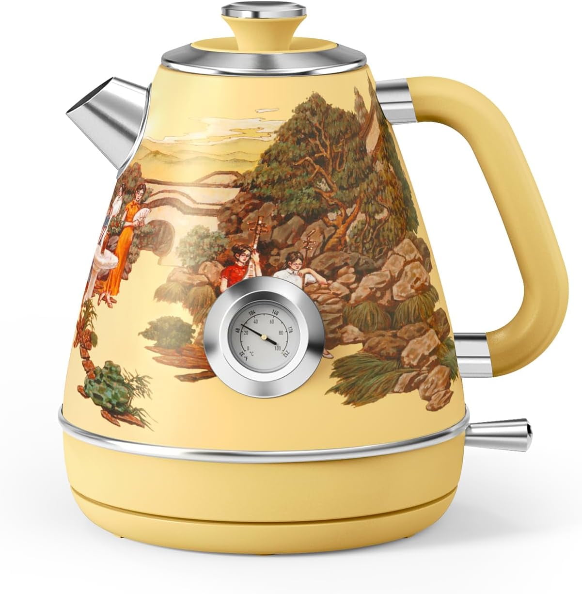 Hazel Quinn Retro Electric Kettle - 1.7 Liters / 57.5 Ounces Tea Kettle ...