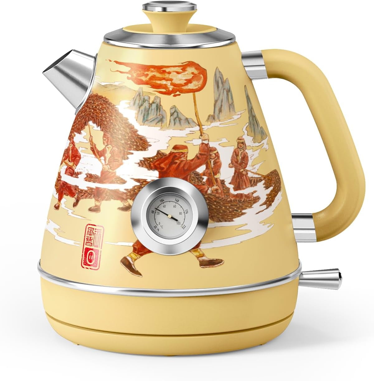 Hazel Quinn Retro Electric Kettle - 1.7 Liters / 57.5 Ounces Tea Kettle ...
