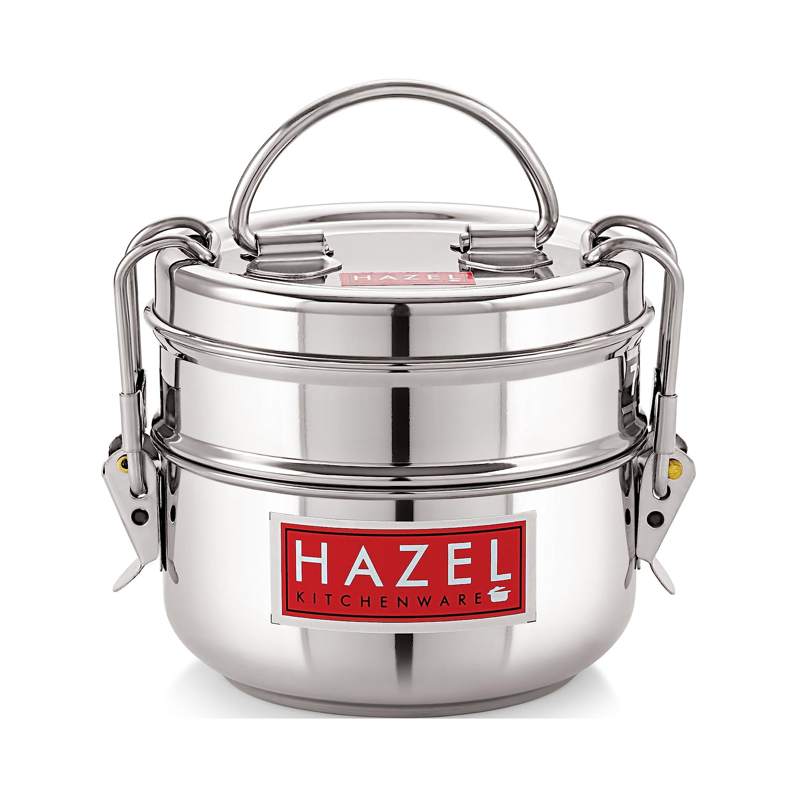 Hazel Steel Tiffin Box For Office | Stainless Steel Lunch Box Set With ...