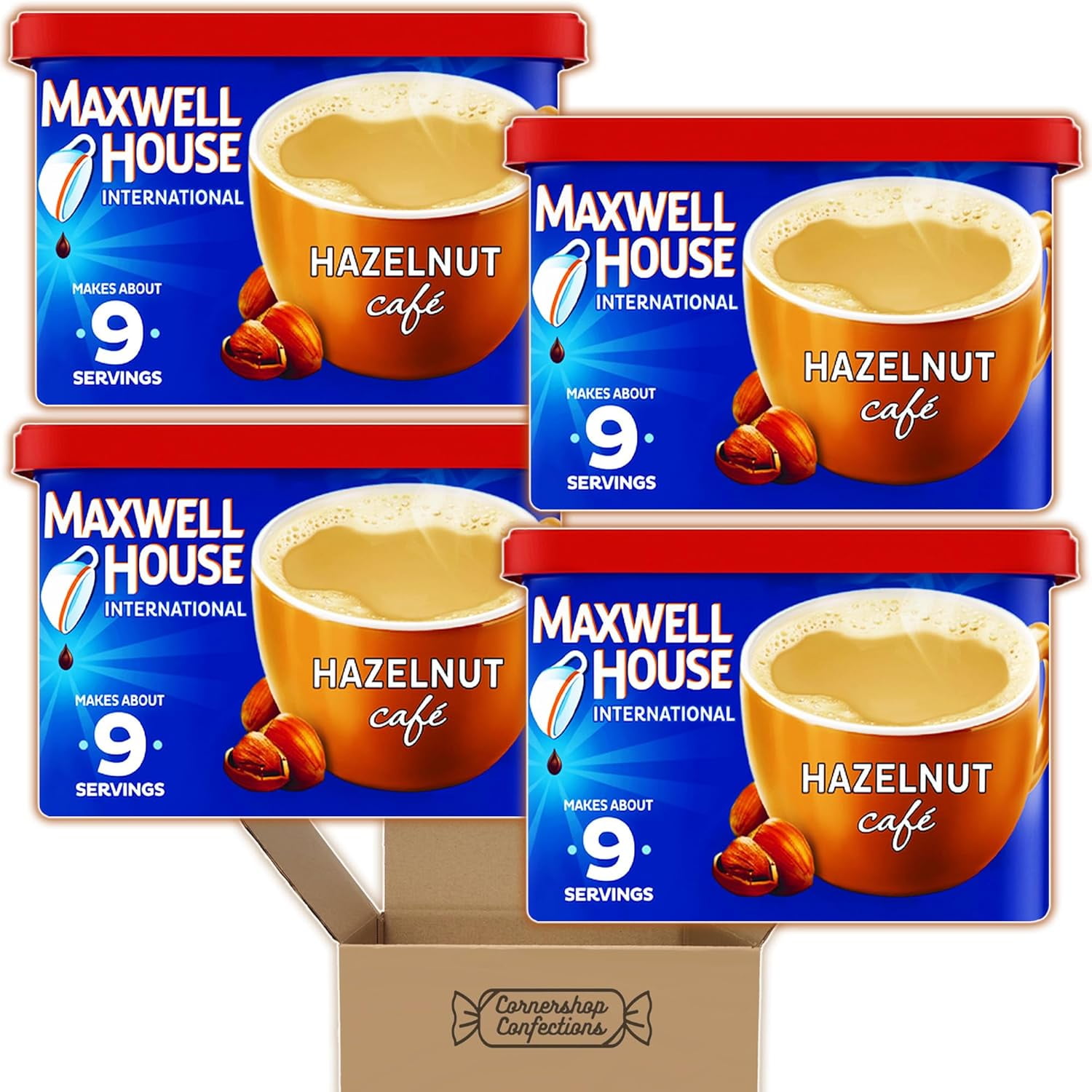 Hazelnut Cafe Maxwell-House International Bundle Pack - 4 Pack, Each ...