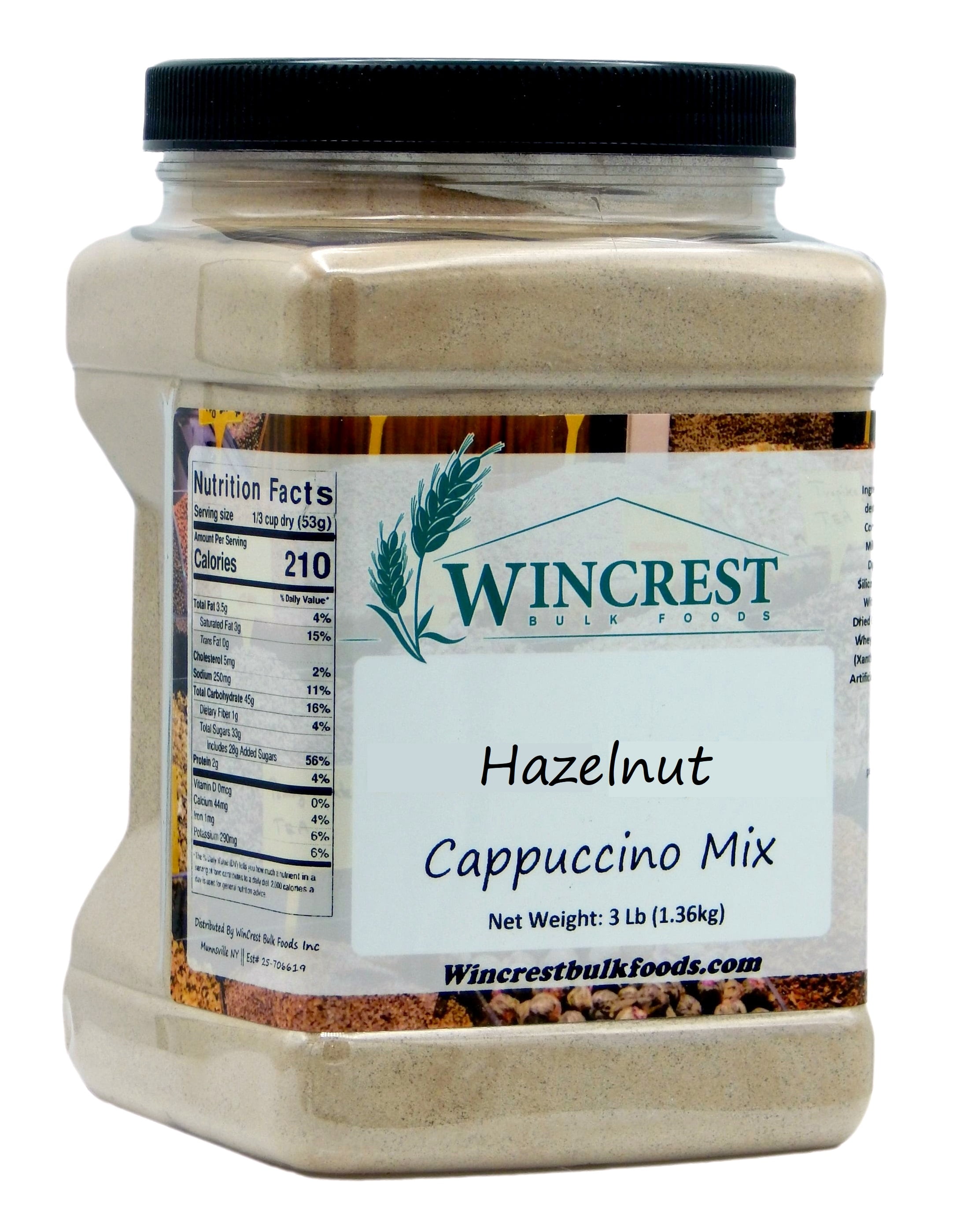 Hazelnut Cappuccino Mix - 3 Lb Tub - Walmart.com