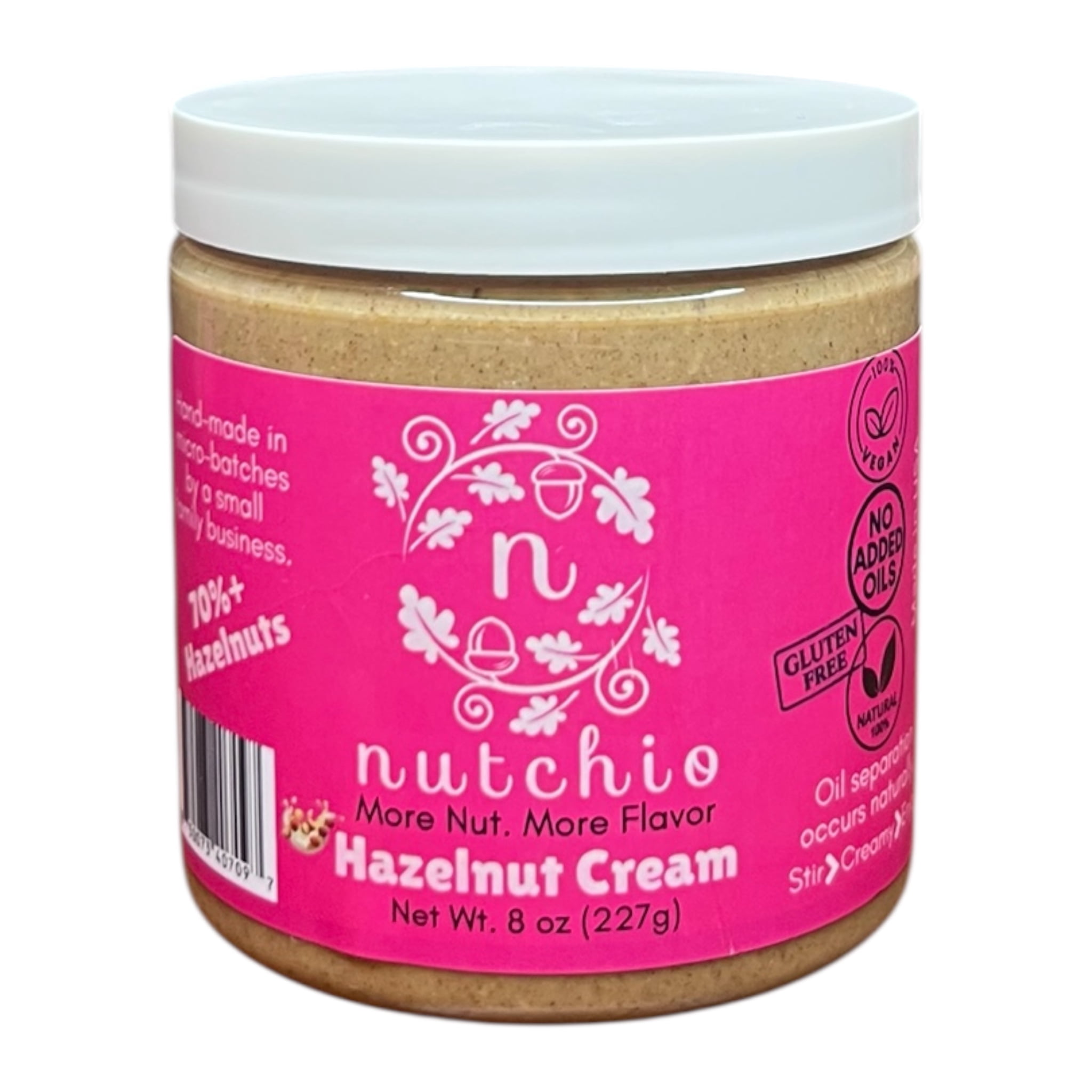 Nutchio Hazelnut Cream, 72%+ Hazelnuts, 8 oz - Walmart.com