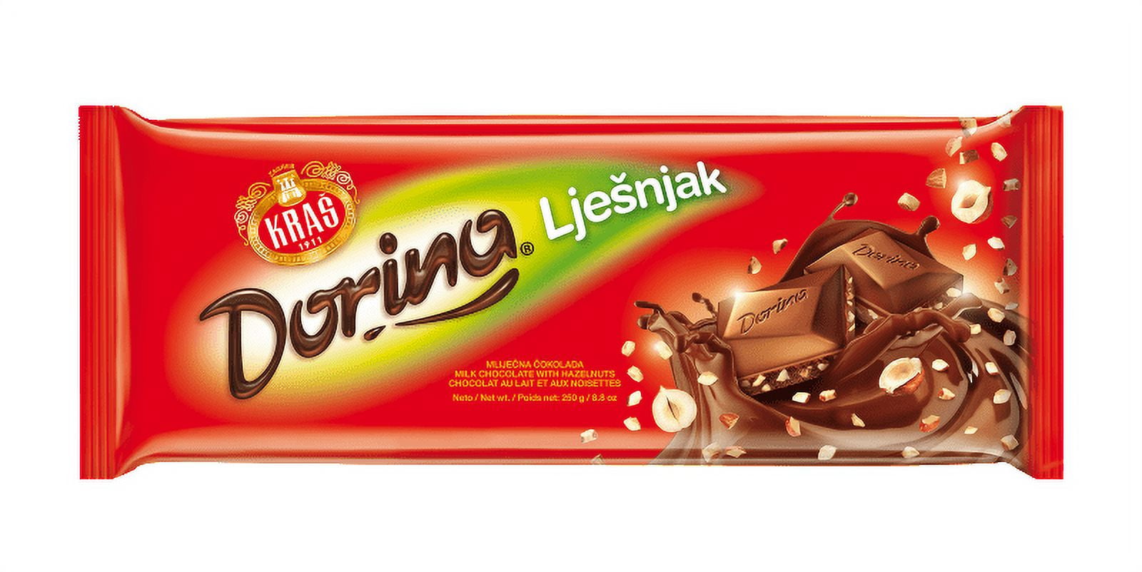 Hazelnut Milk Chocolate, Dorina, 250g - Walmart.com