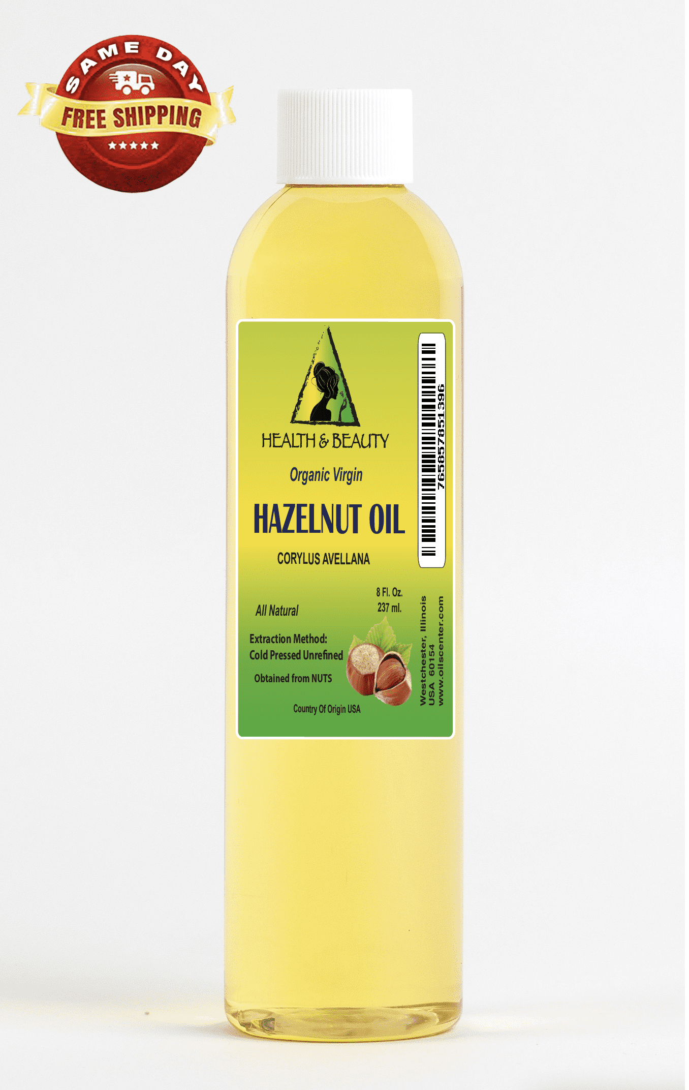 H&B Oils Center Co, Hazelnut Oil Unrefined Virgin, Cold Pressed, 100% ...