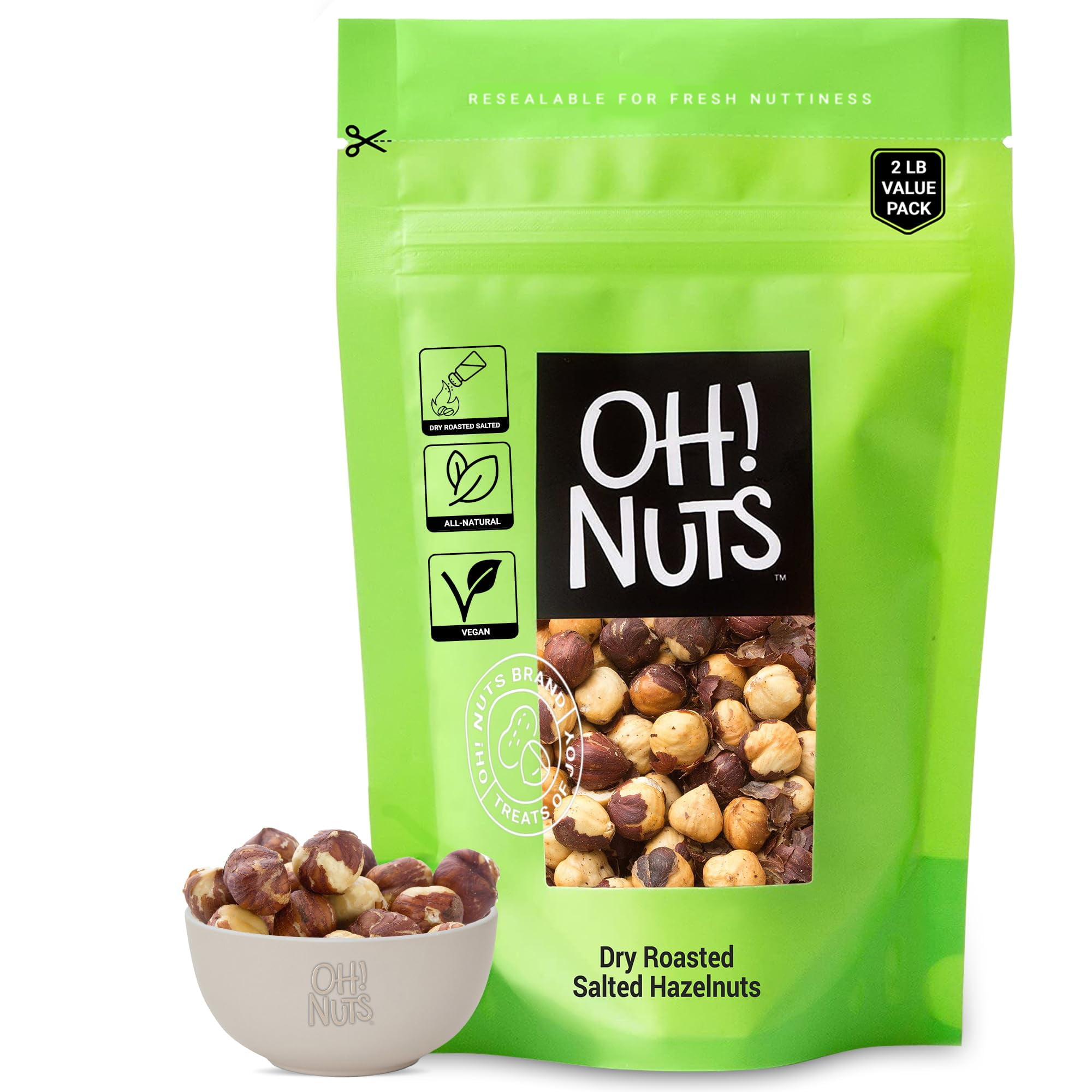Hazelnuts (Filberts) | Dry YPF5 Roasted Salted | 2 lb | Healthy Whole ...