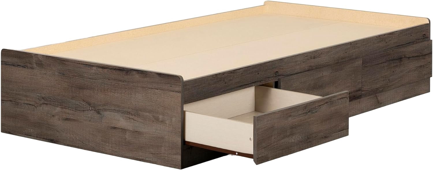 Hazen Mates Bed With 3 Drawers, , Fall Oak - Walmart.com
