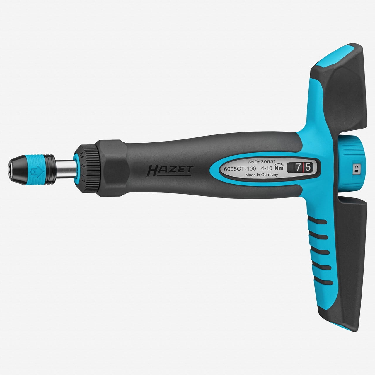 Hazet 6005CT-100 Ratcheting Torque T-Handle Screwdriver, 1/4" Hex Drive ...