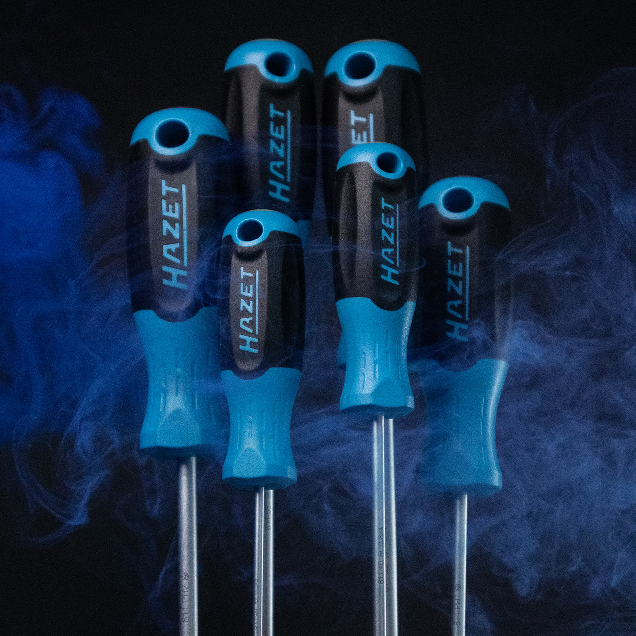 Hazet 811/6 Slotted and Phillips Screwdriver Set with 3K Handles, 6 ...