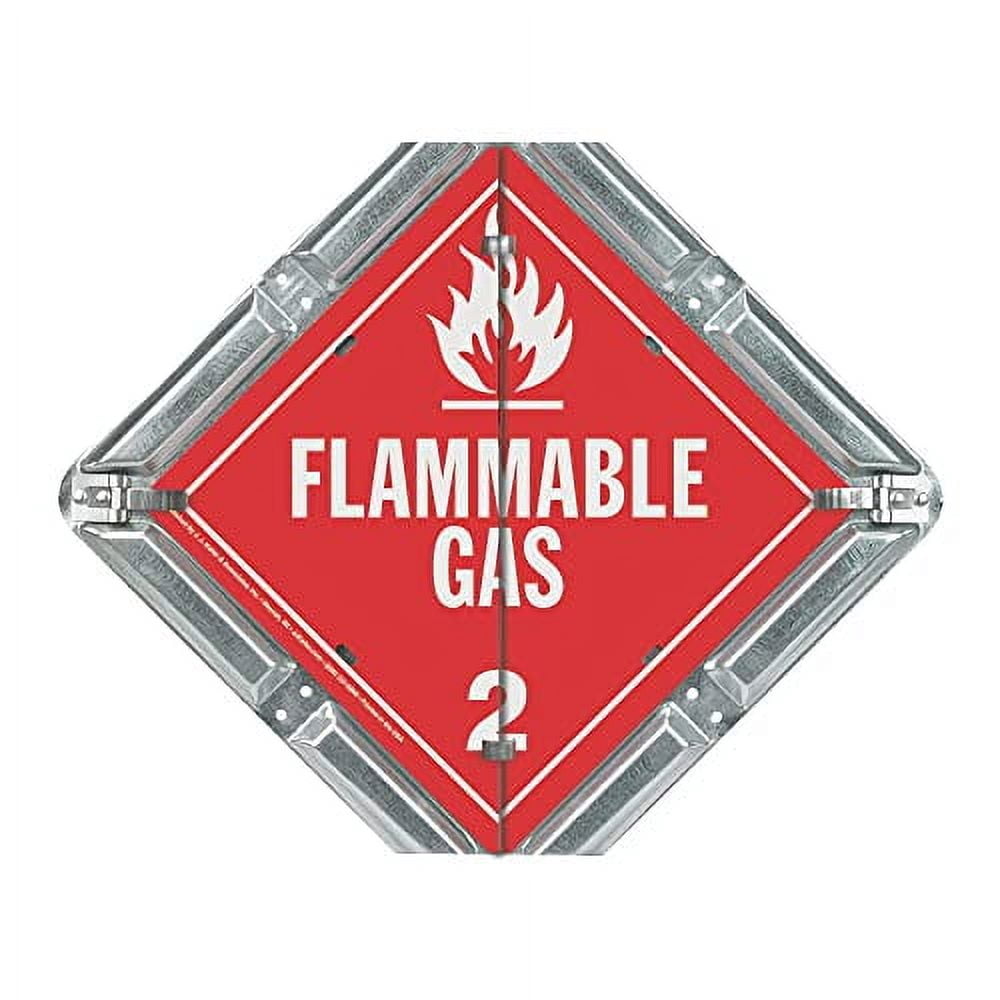 Hazmat Flip Placard, 8-Legend, Worded, 13.75" x 13.75" Steel Back Plate ...