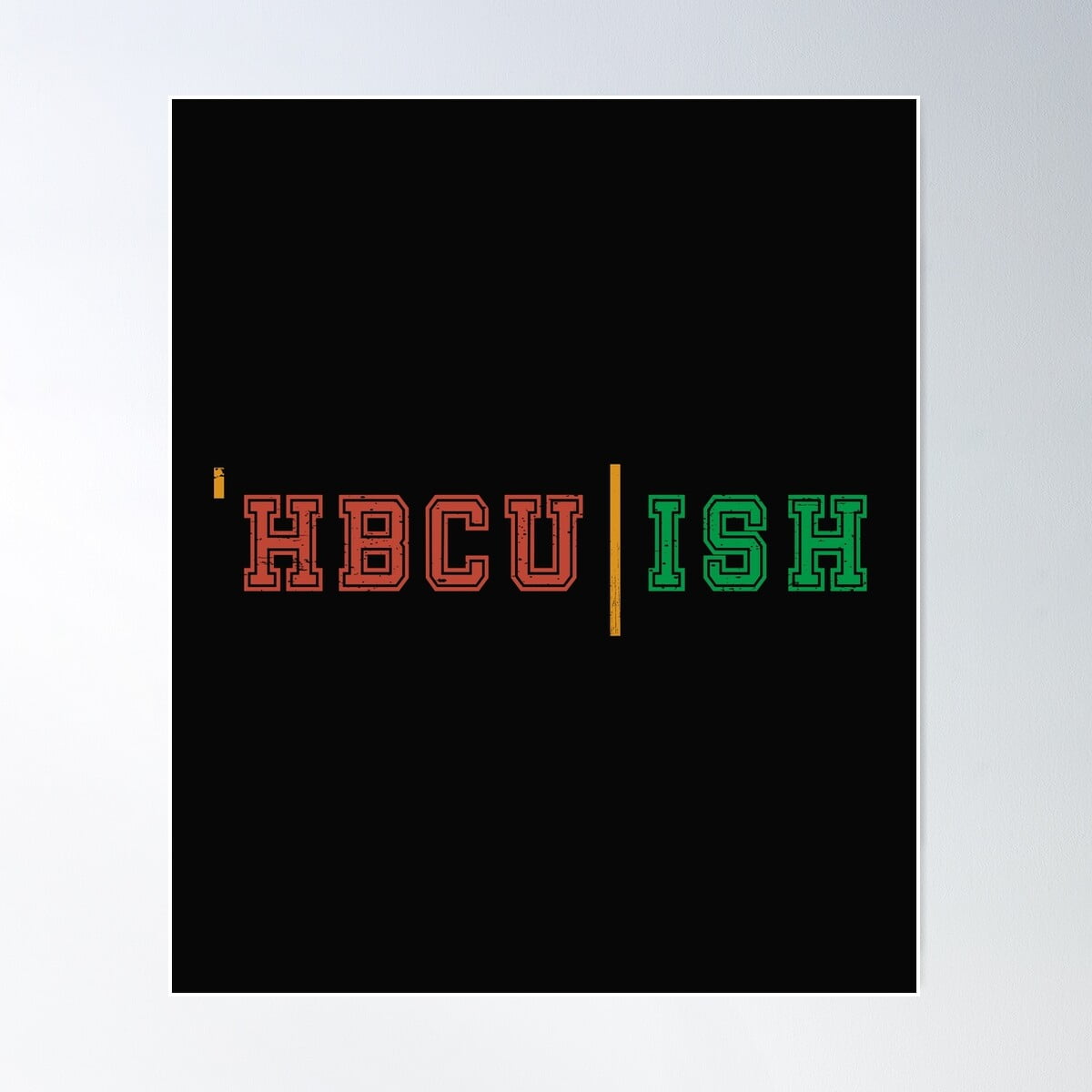 Hbcuish Hbcu Grad Gift Poster Wall Art, Modern Wall Decor For Living ...