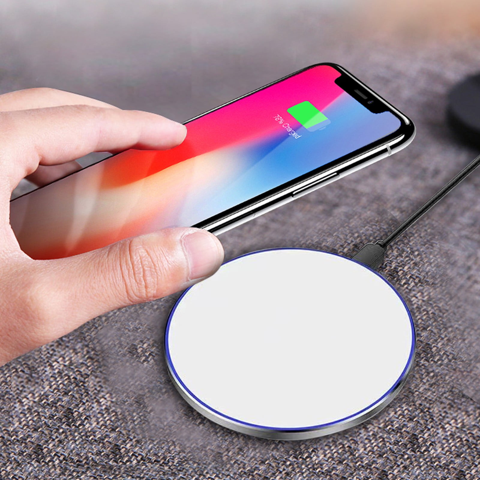 Hbdhejl 15W Wireless Charger Round Wireless Charger Is Suitable For For ...