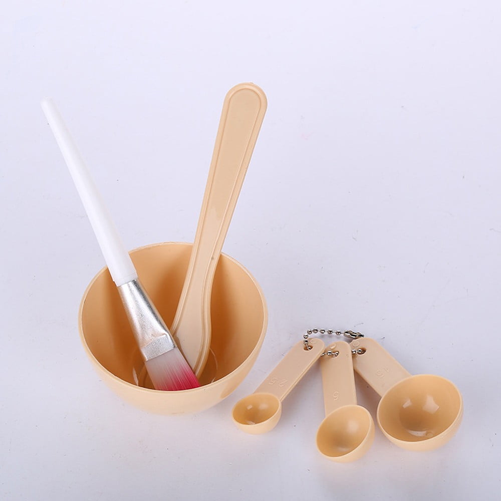 Hbdhejl 4 In 1 Diy Facial Mask Mixing Bowl Brush Spoon Stick Tool Face ...