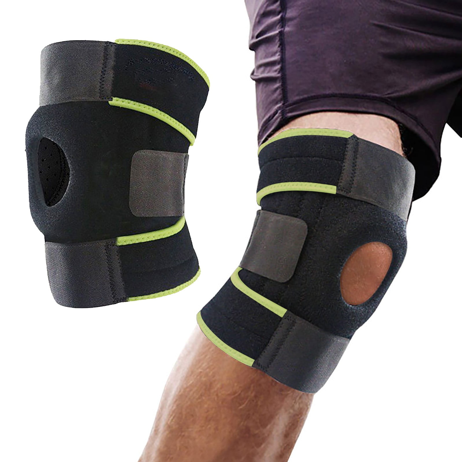 Bysome Adjustable Hinged Compression Knee Support Brace For Men Women ...