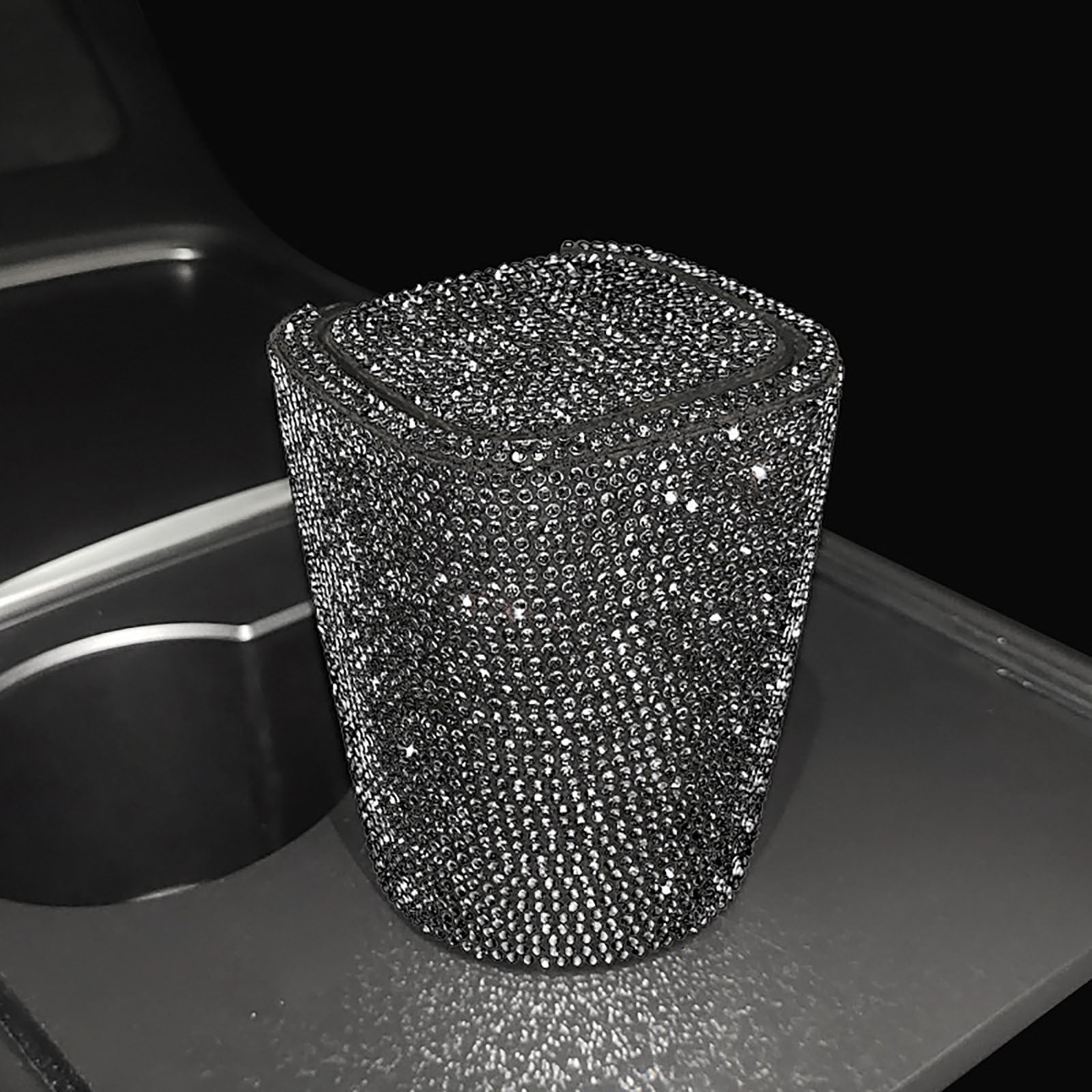 Bysome Car Ashtray With Lid Smell Proof Diamond Car Ashtray With Lid ...