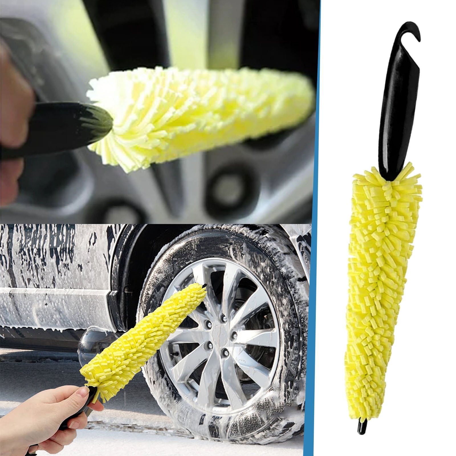 Hbdhejl Car Wheel Tire Rim Brush Rim Scrubber Supplies Cleaner Car Wash ...