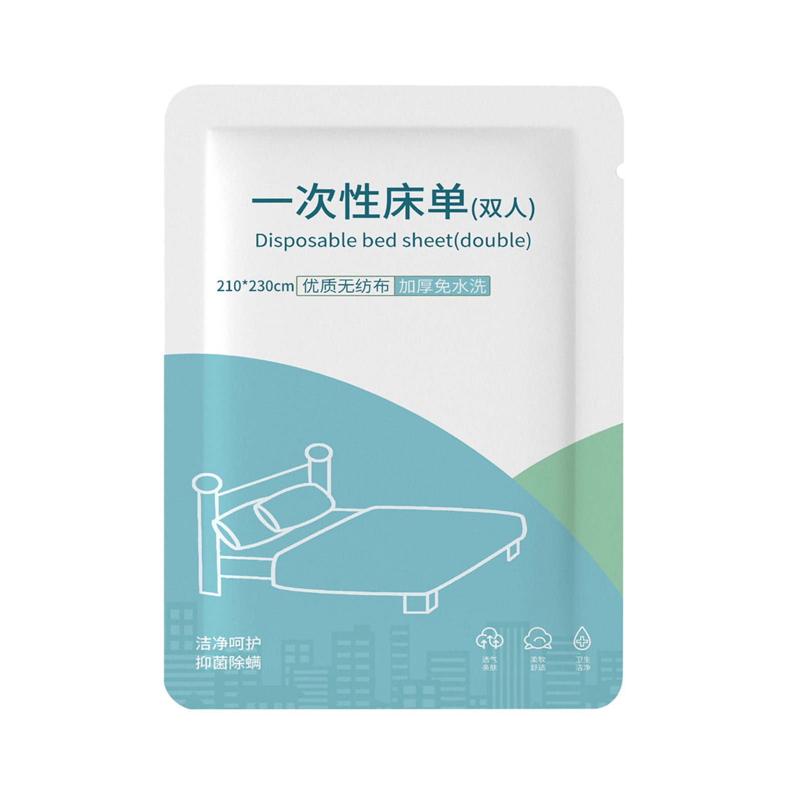 Bysome Disposable Bed Sheets Travel Bedding Cover Portable Bedspread ...