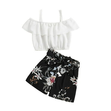 PatPat Kid Girl Summer Romper Bodysuit Button Design Sleeveless Belted ...