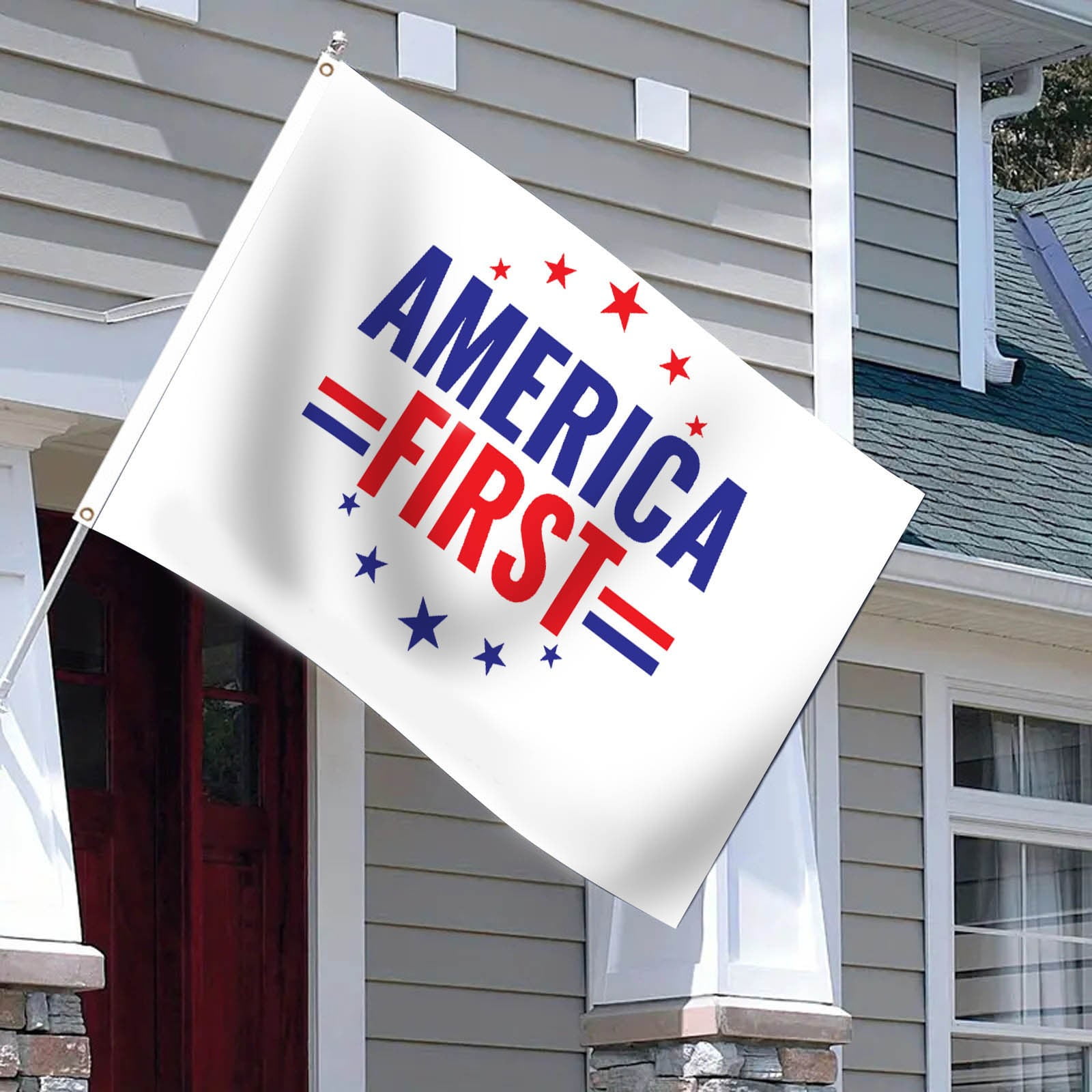 Hbdhejl Flags For Outside American Flag American Campaign Slogan ...