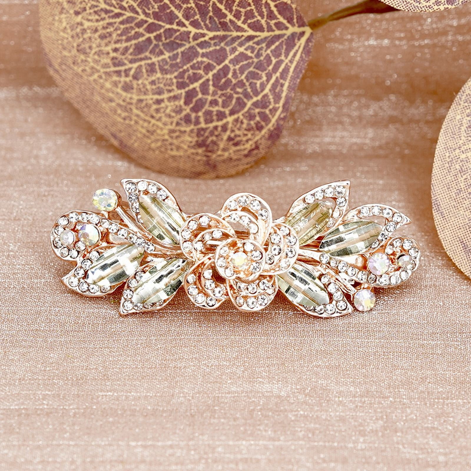 Hbdhejl Hair Clips Women Hair Barrette Gold Pearl Vintage Style French ...