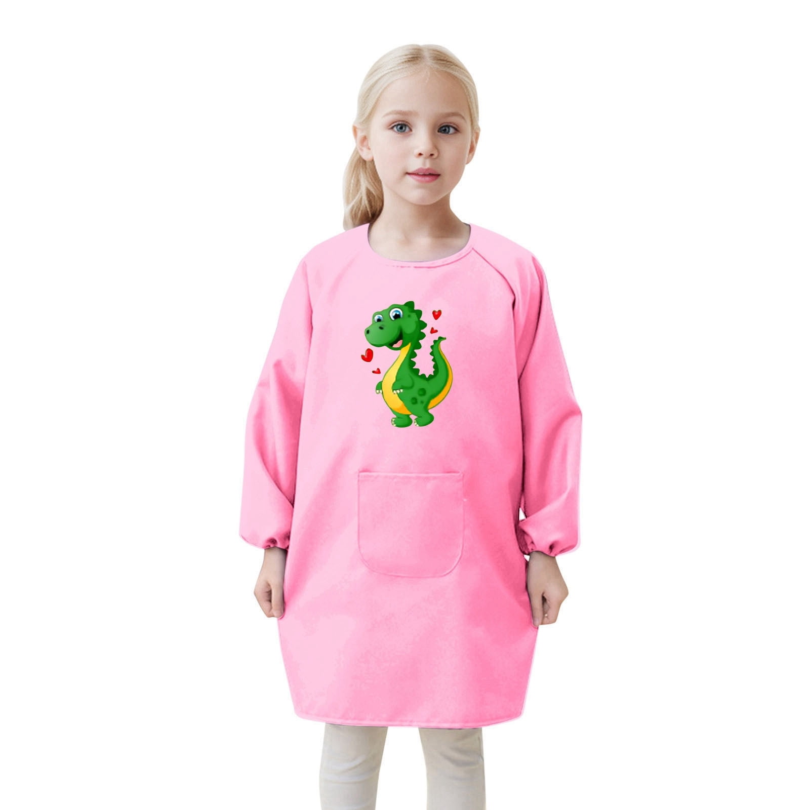 Hbdhejl Kid Art Smock Apron With Pocket For Children Artist Painting ...