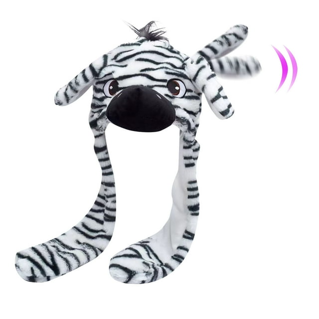 Hbdhejl Kids Girls Boys Animal Hat With Plush Moving Ears Jumping ...
