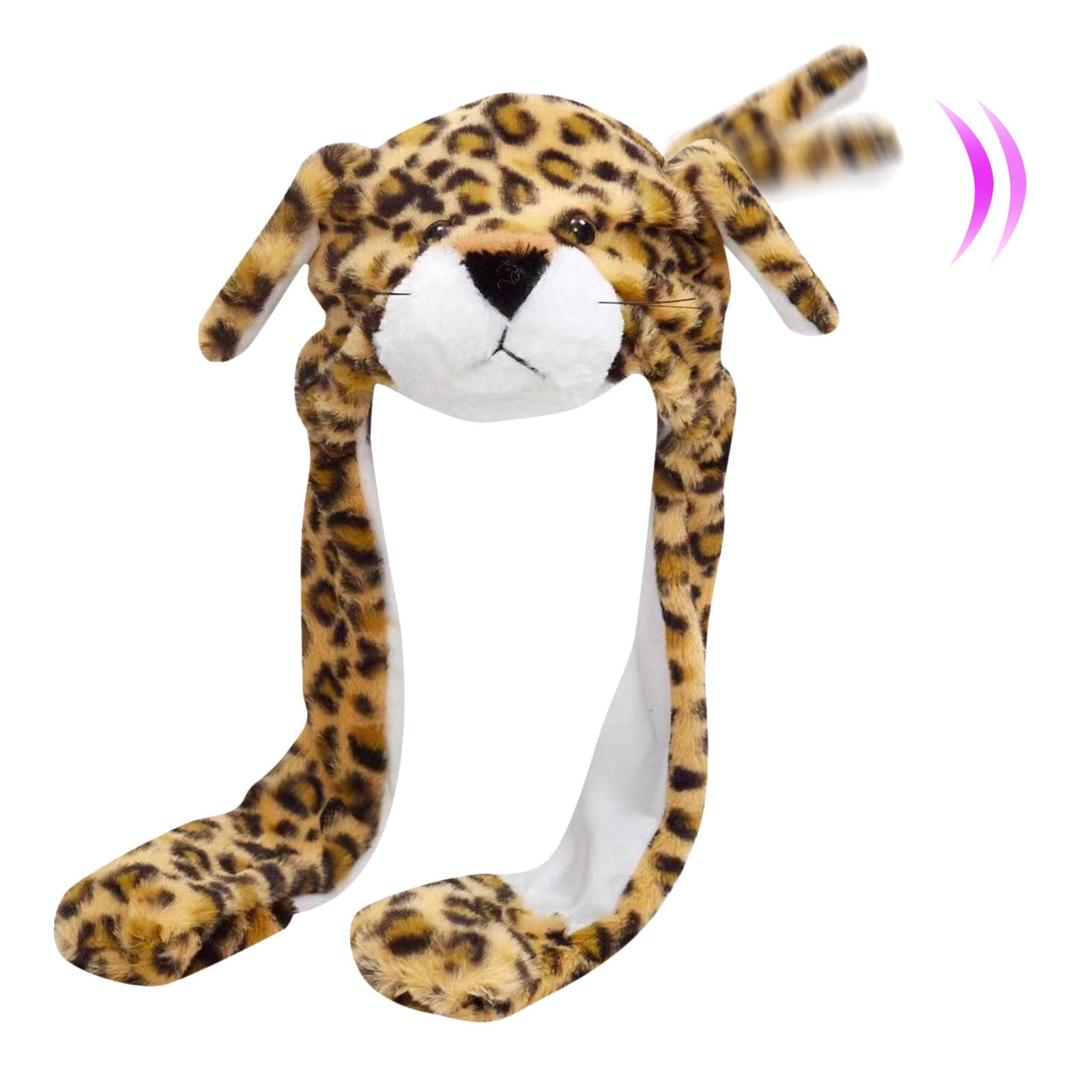 Hbdhejl Kids Girls Boys Animal Hat With Plush Moving Ears Jumping ...