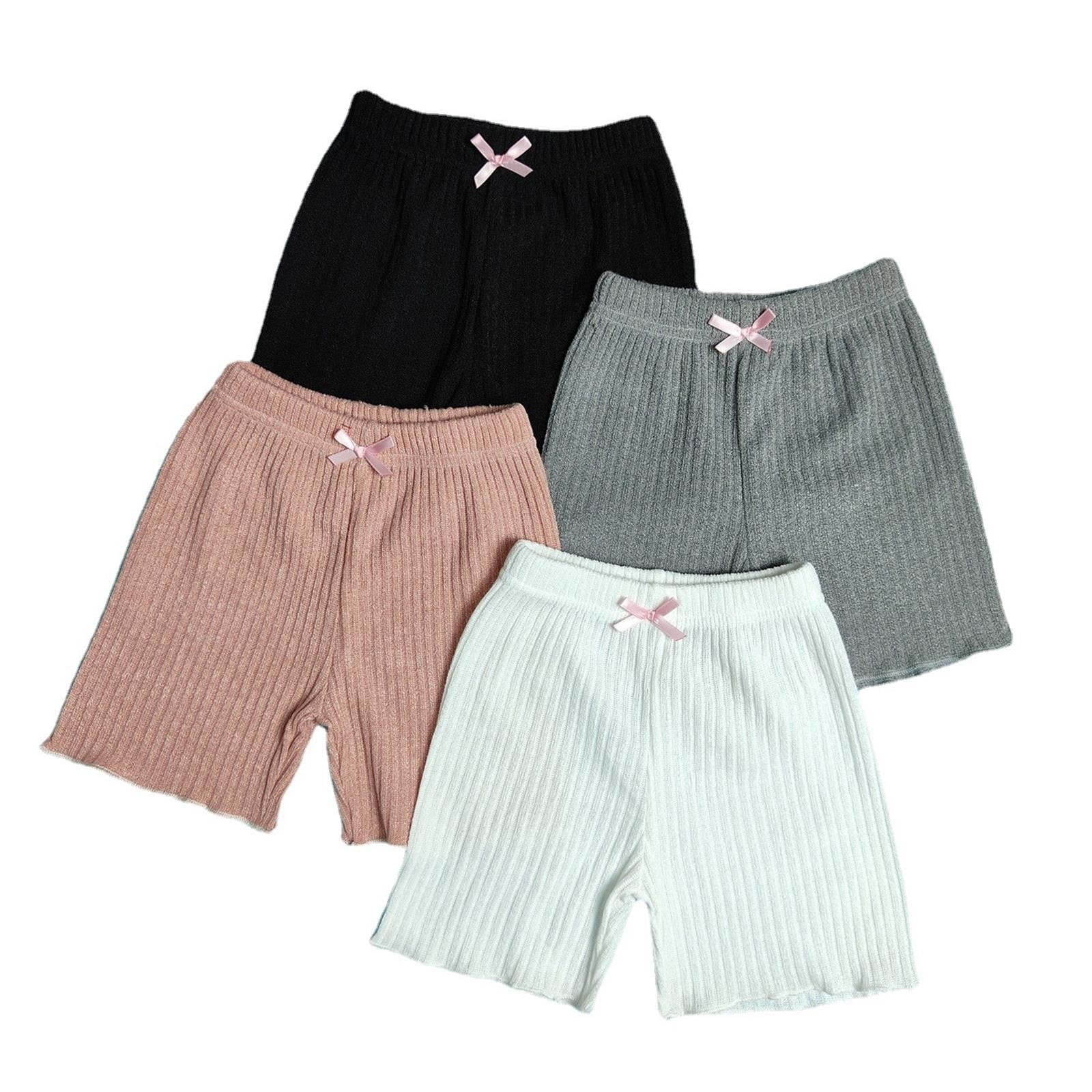 Bysome Kids Pants Toddler Girls Summer Bottoms Multi Color Solid Knit ...