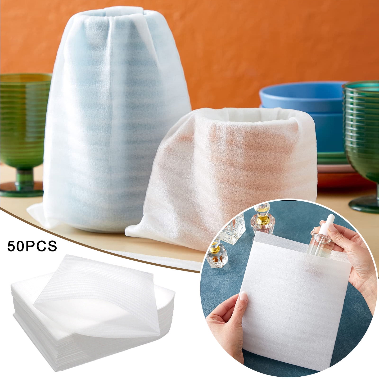 Bysome Kitchen Accessories 50Pcs 30X40Cm Cushion Pouches Safely Wrap ...