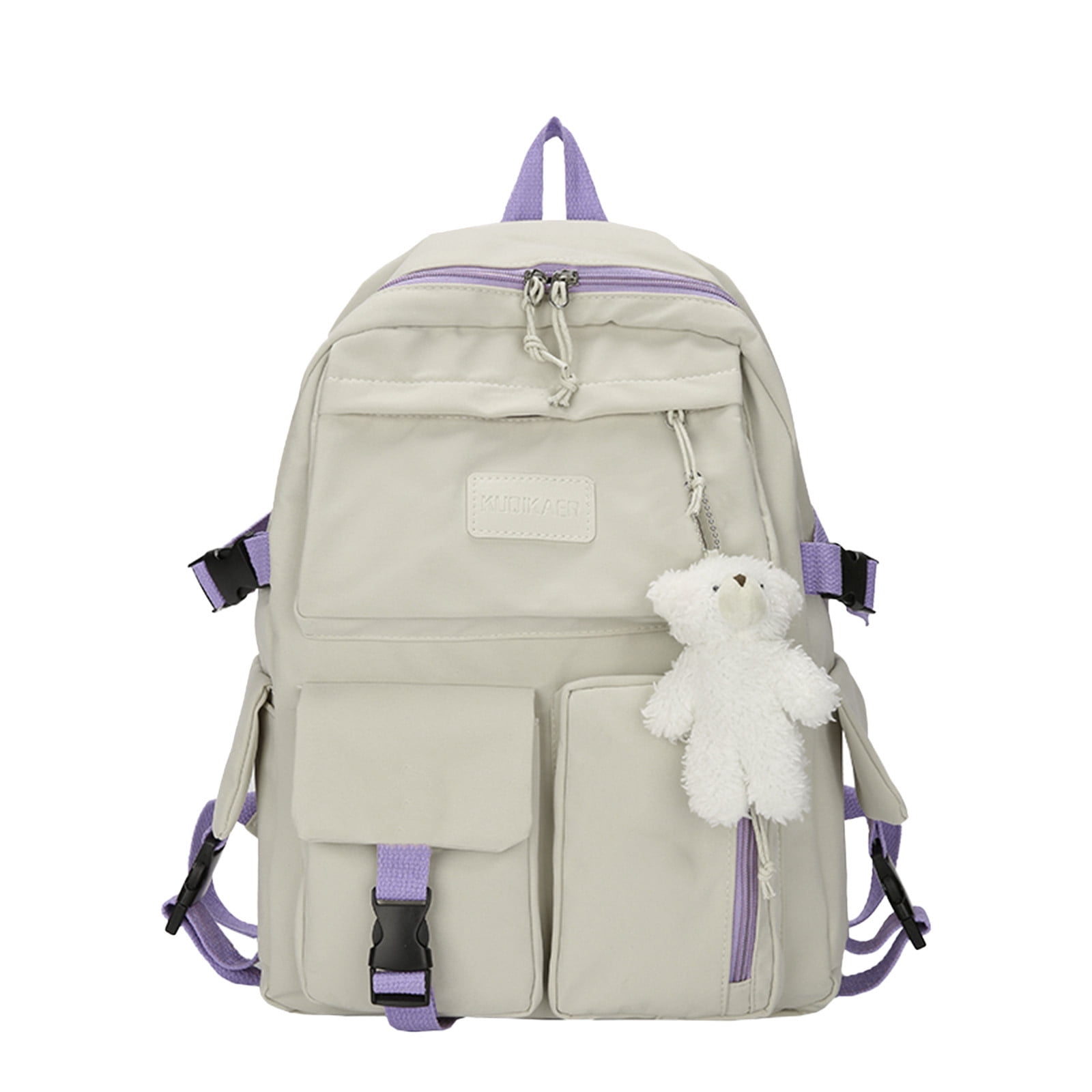 Bysome Large Capacity Student Backpack Cute Fashion Colorblock Nylon ...