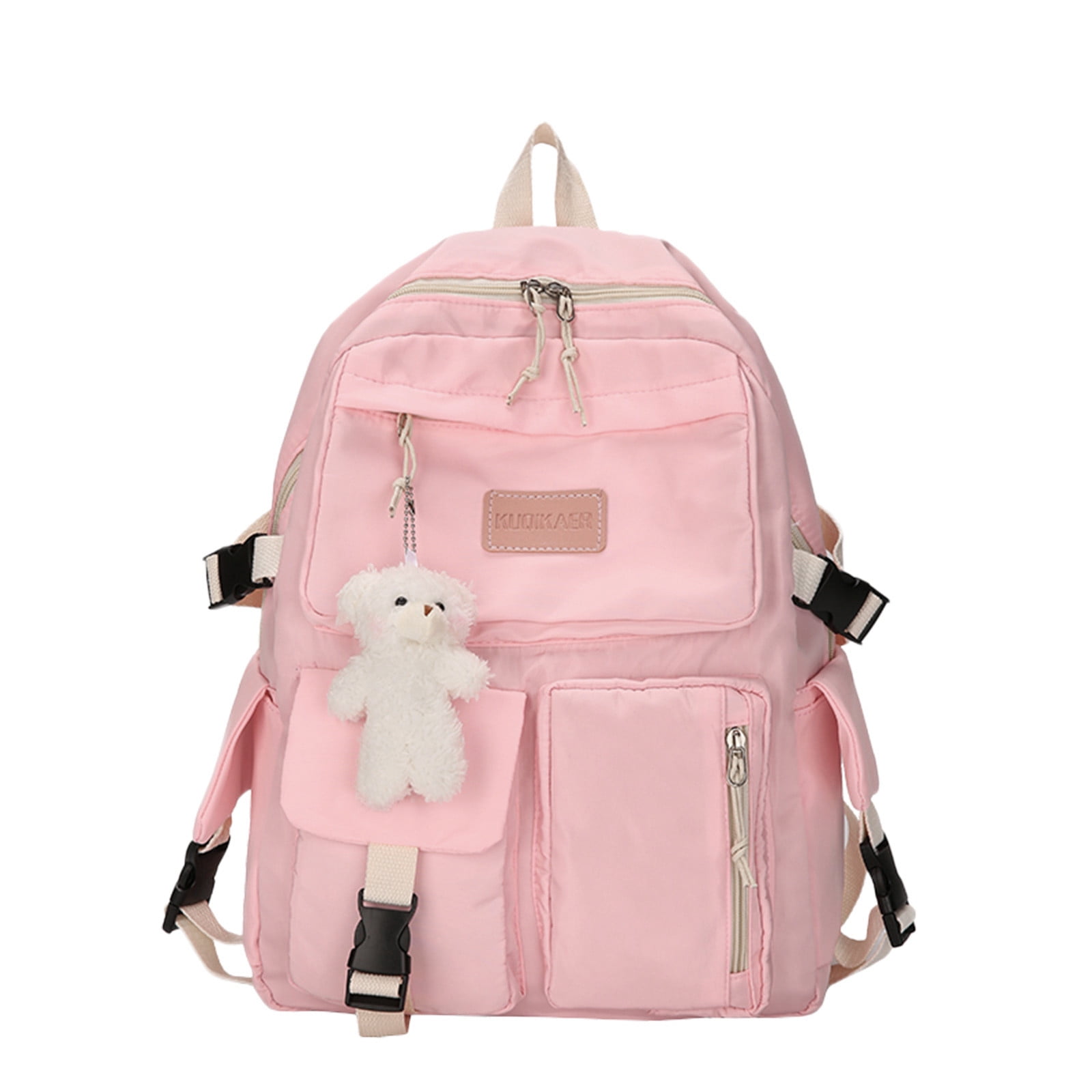 Bysome Large Capacity Student Backpack Cute Fashion Colorblock Nylon ...