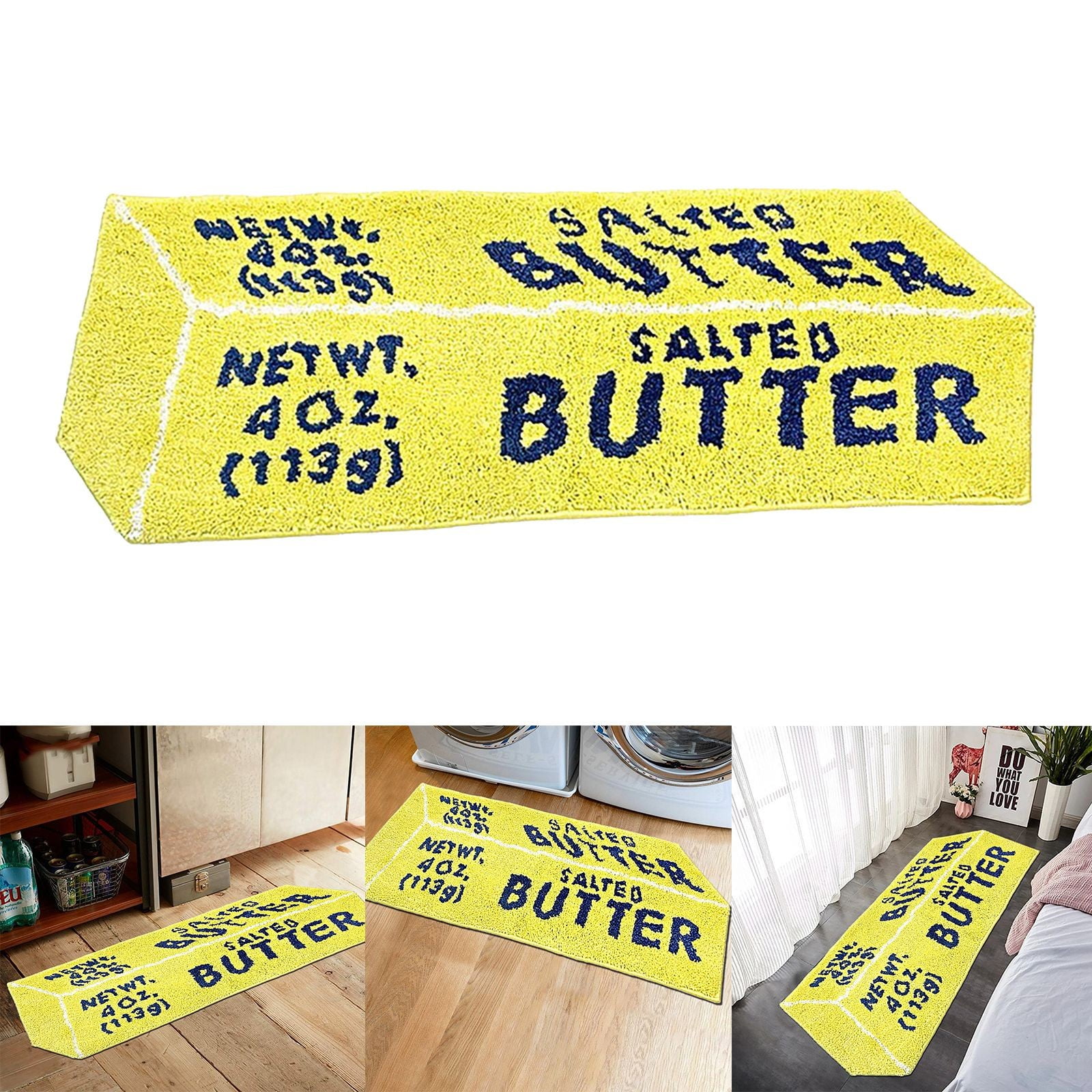 Bysome Mat Rug Butter Block Door Mat Bathroom Living Room Welcome Door ...